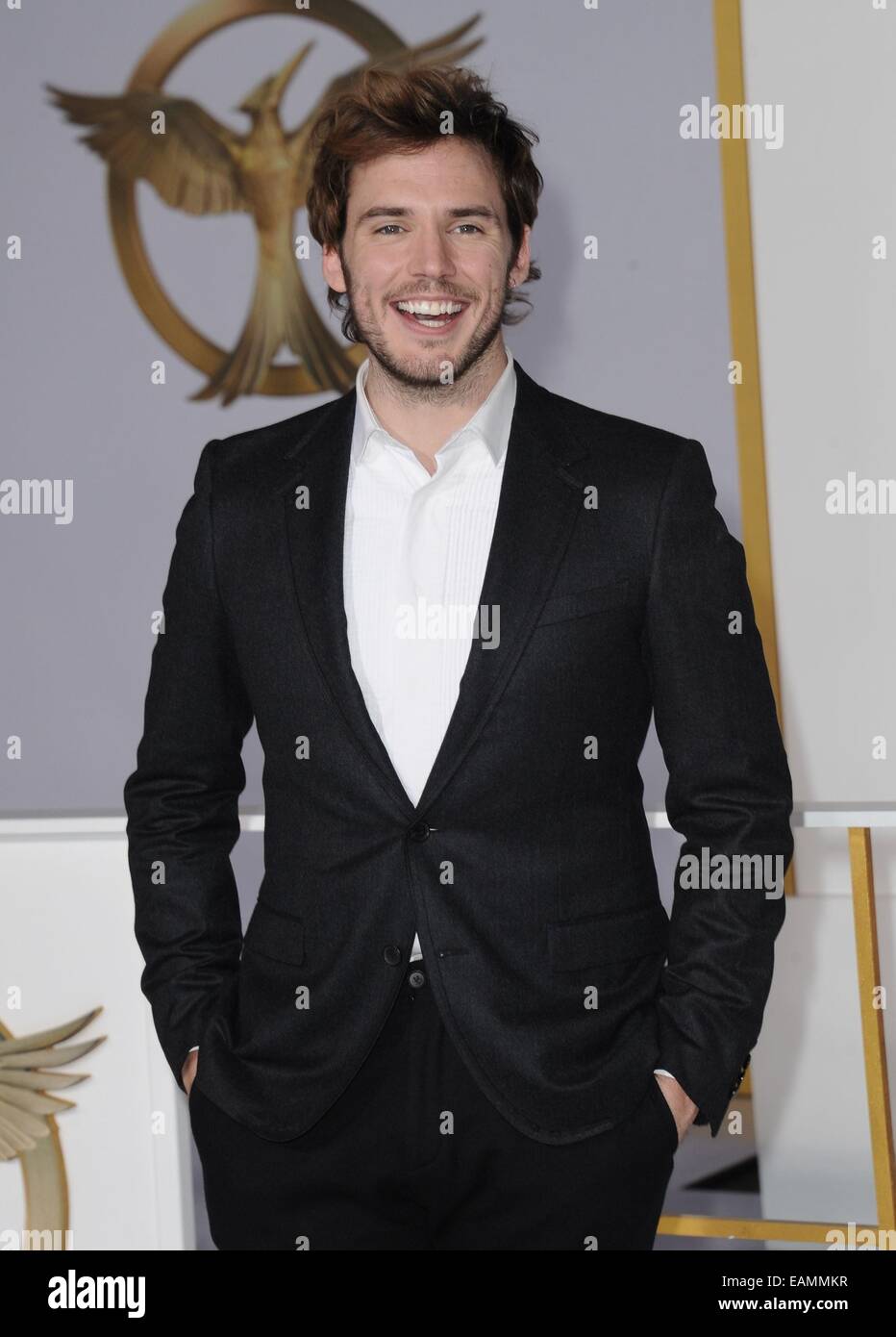 Los Angeles, CA, USA. 17th Nov, 2014. Sam Claflin at arrivals for THE ...