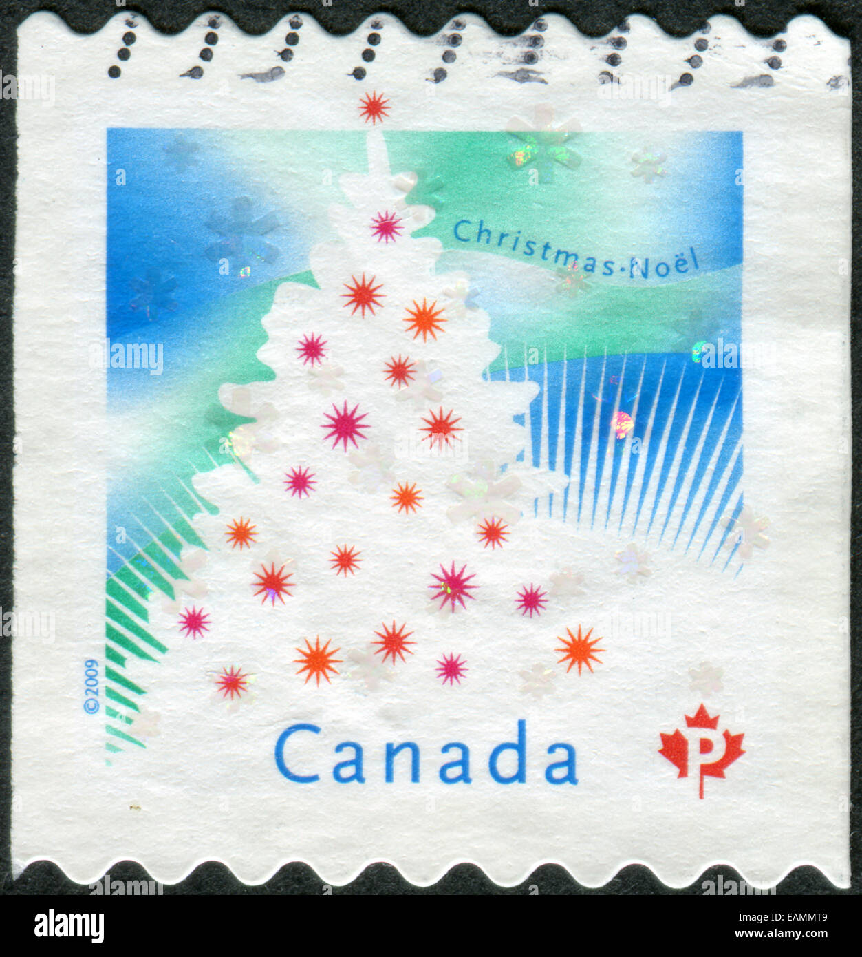 Christmas postage stamp canada hi-res stock photography and images - Alamy