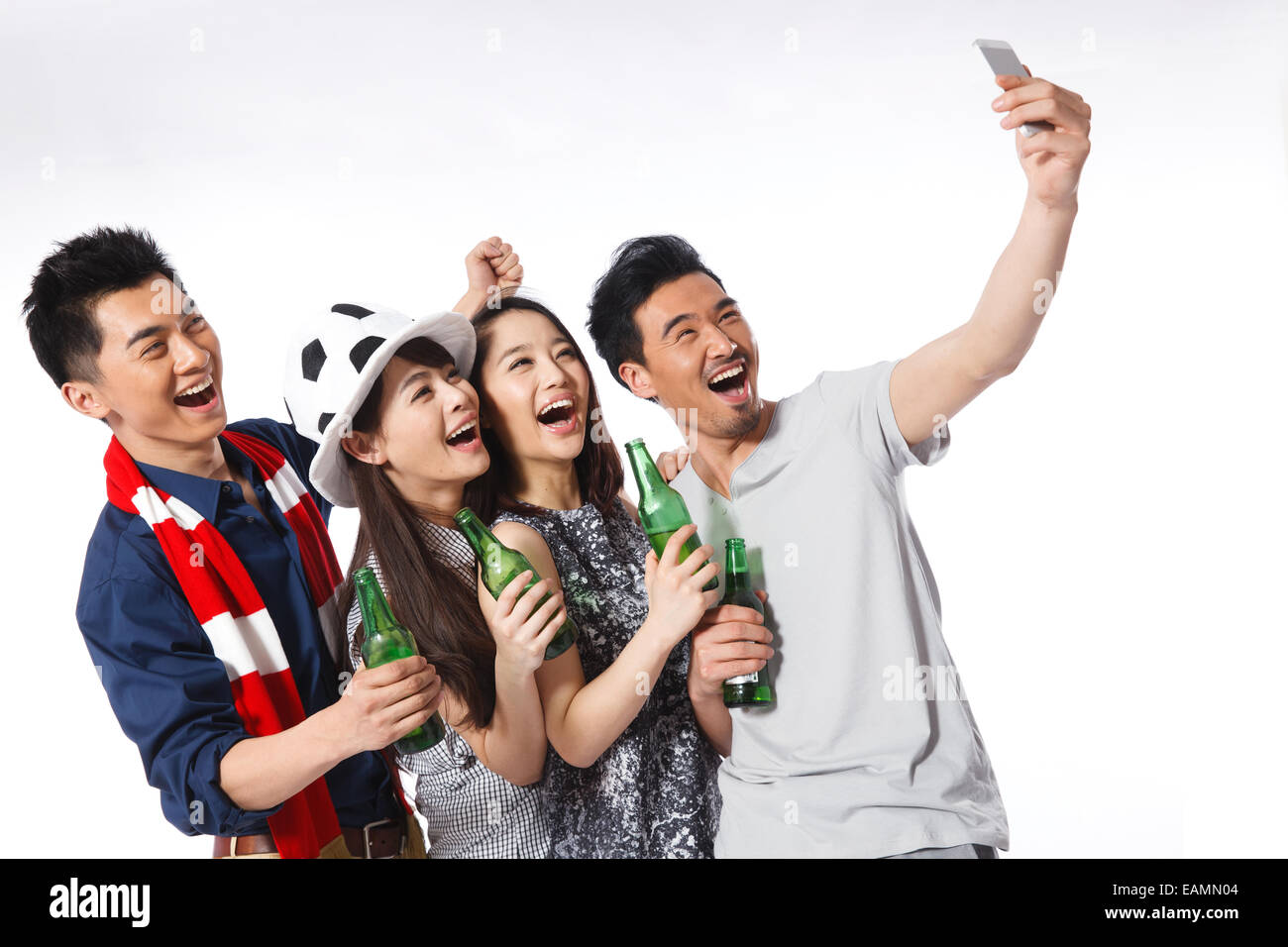 Watching mobile phone studio hi-res stock photography and images - Alamy