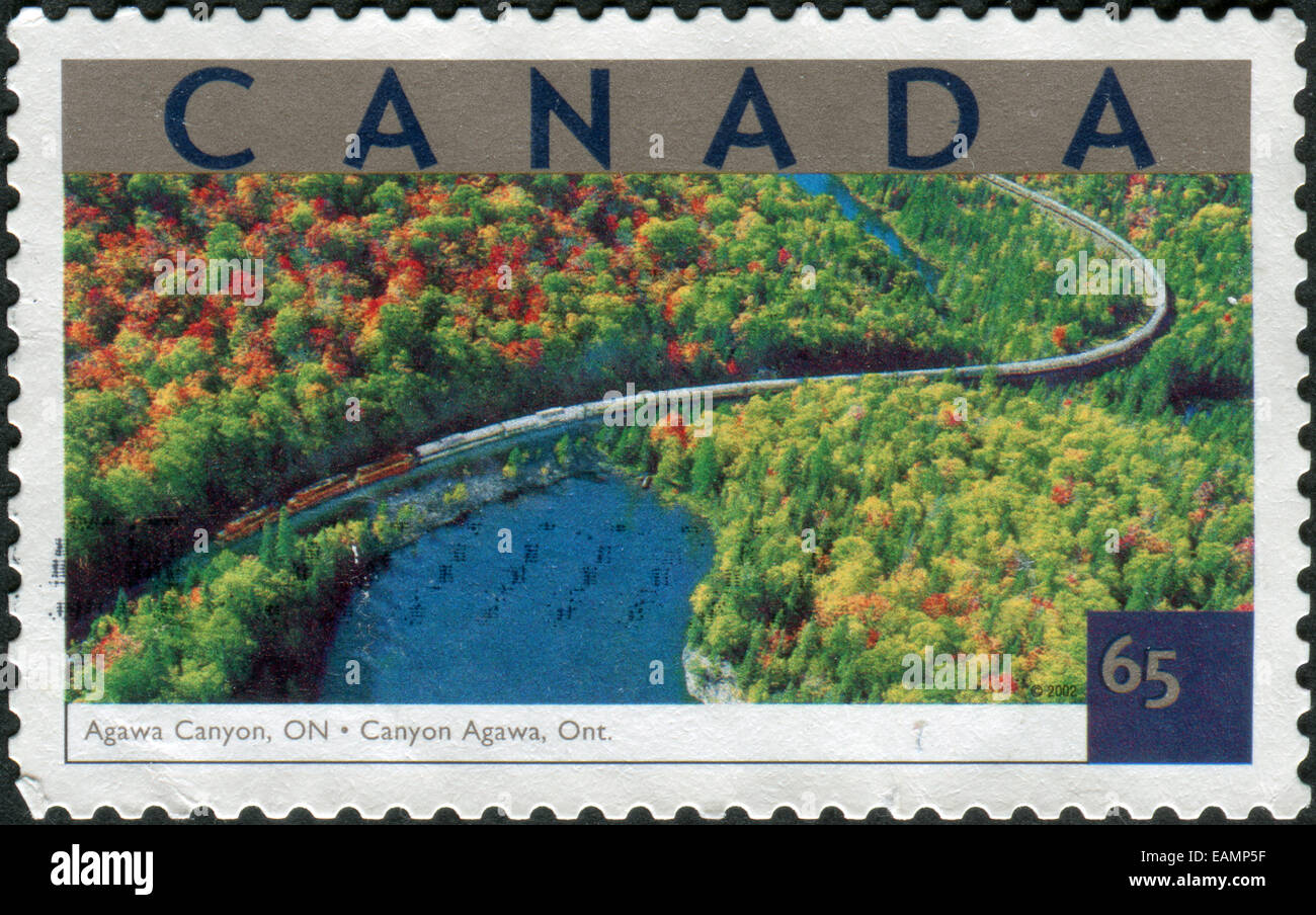 CANADA - CIRCA 2002: Postage stamp printed in Canada shows Tourist ...
