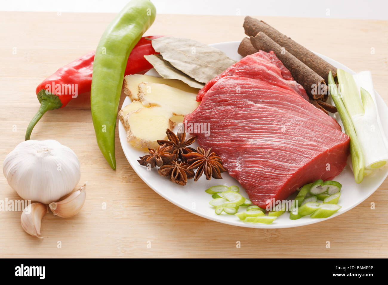Meat and vegetables Stock Photo - Alamy