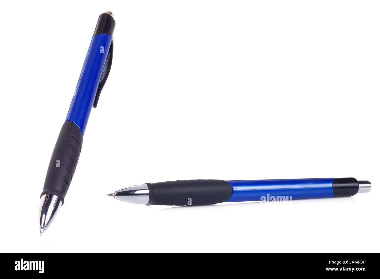 two isolated ballpoints on white Stock Photo - Alamy