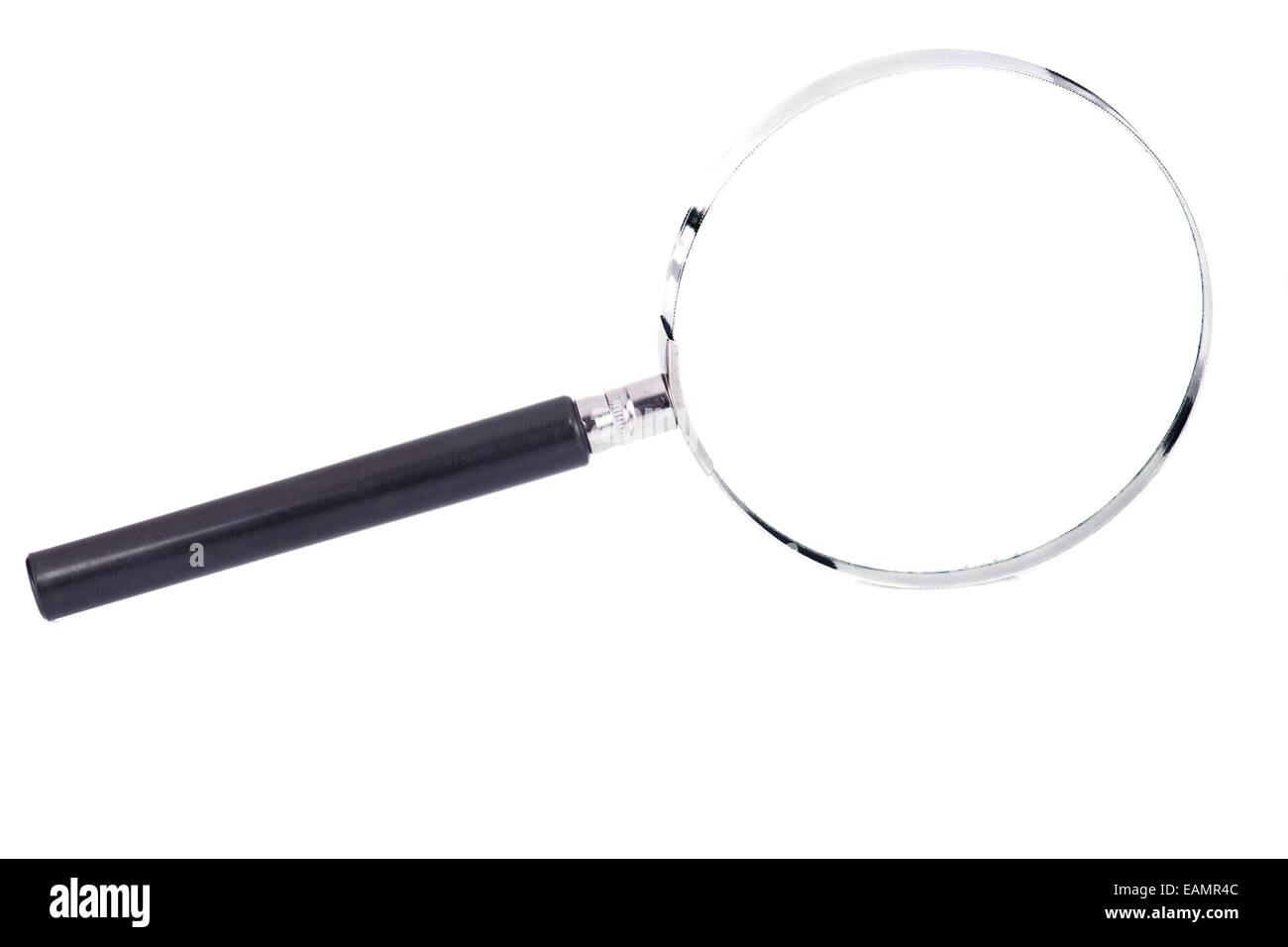isolated magnifying glass on white Stock Photo - Alamy