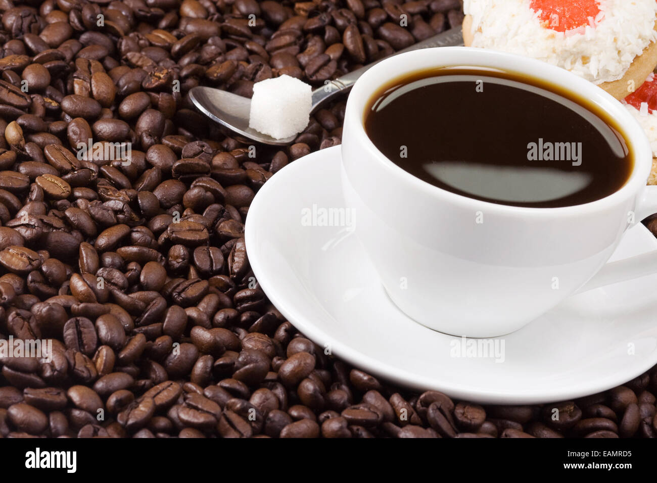 cup of coffee and sweets Stock Photo - Alamy
