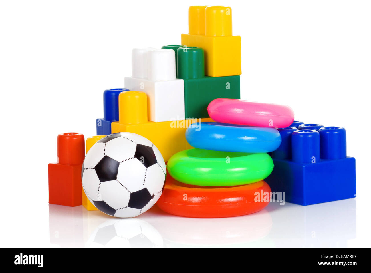 Toys (collection or bunch) isolated Cut Out Stock Images & Pictures - Alamy