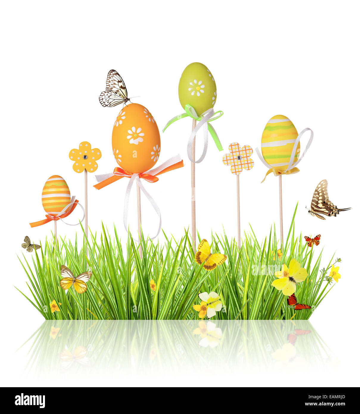 Eggs in garden on Cut Out Stock Images & Pictures - Alamy