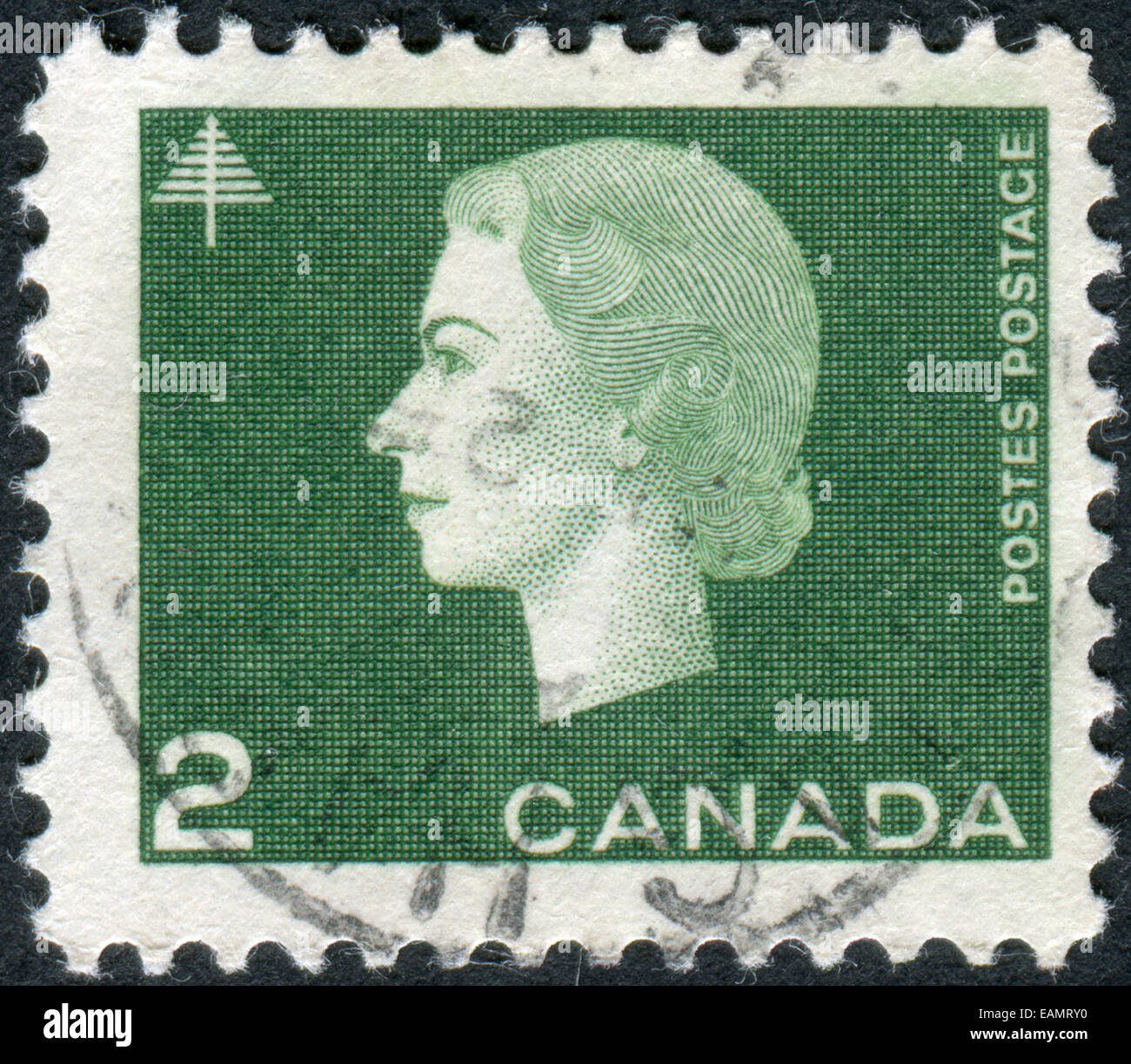 CANADA - CIRCA 1963: Postage stamp printed in Canada, shows portrait of ...