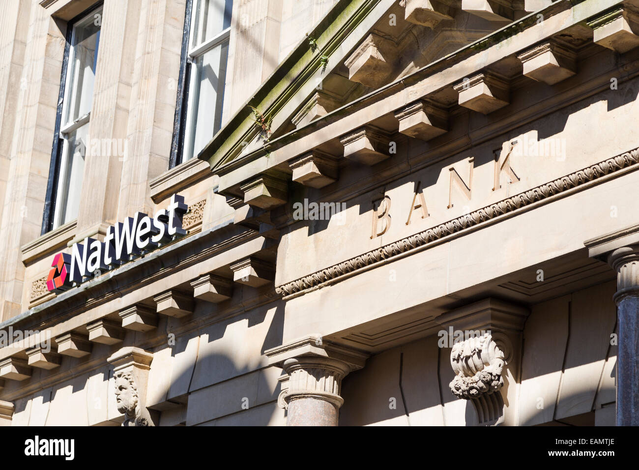 UK, Lancaster, NatWest Bank signage Stock Photo - Alamy