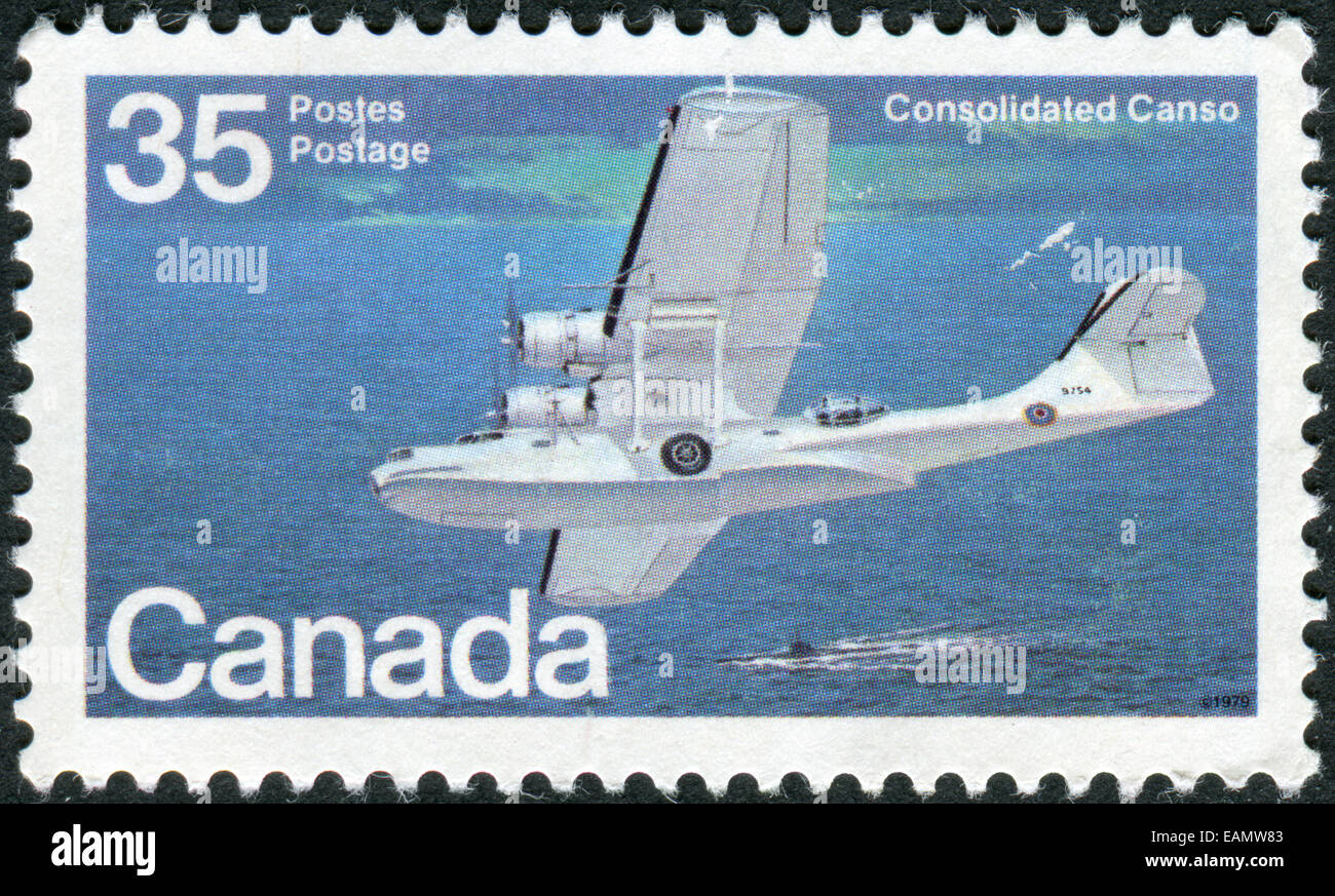 CANADA - CIRCA 1979: Postage stamp printed in Canada shows Aircraft ...