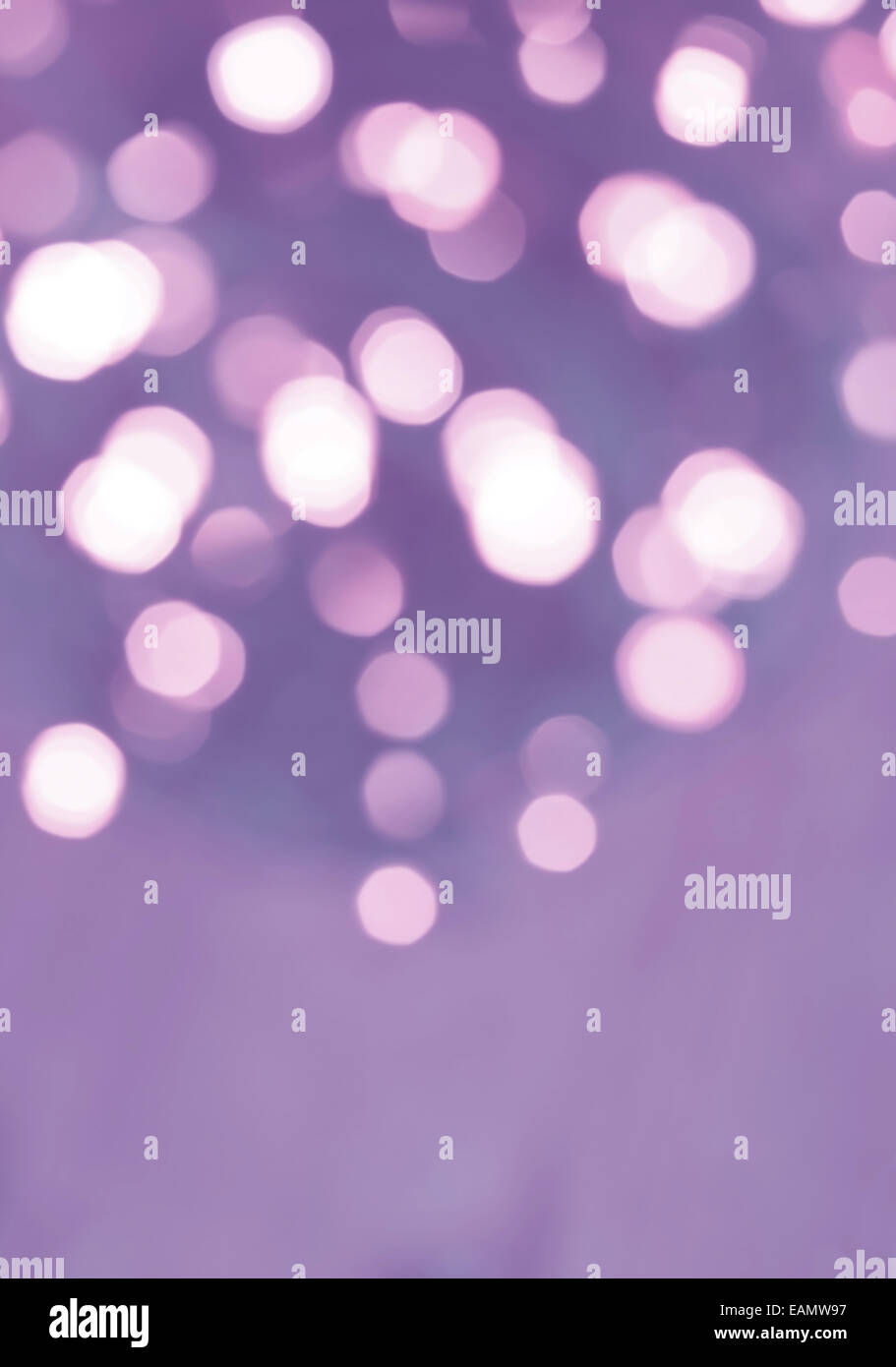 Pink purple light background. Background of light string toned in soft ...