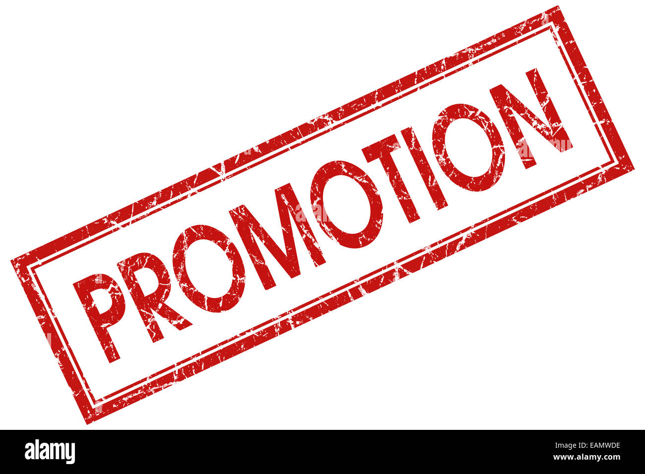 promotion red square stamp Stock Photo - Alamy