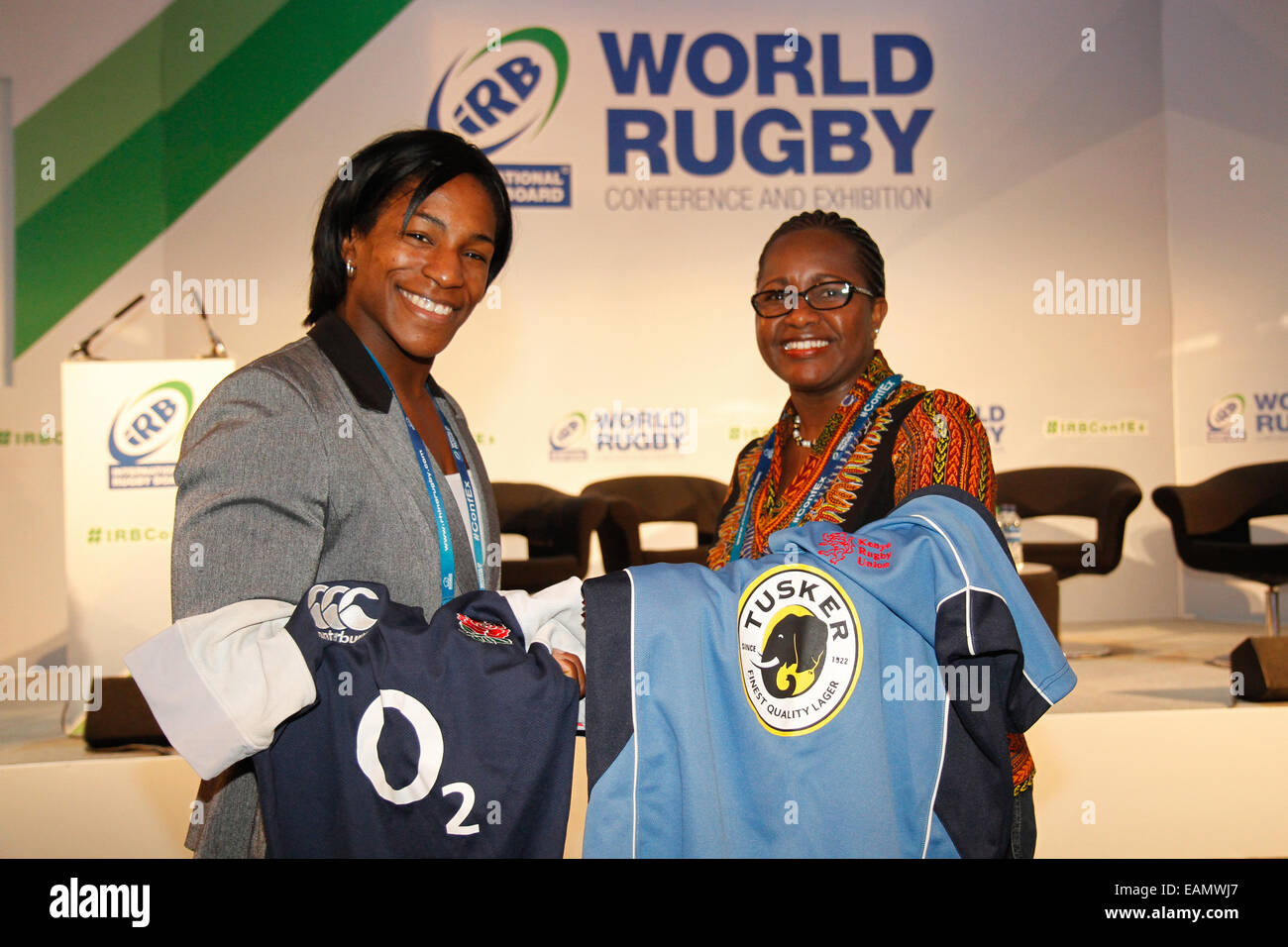 London, UK. 18th November 2014. Maggie Alphonsi, Saracens and former ...