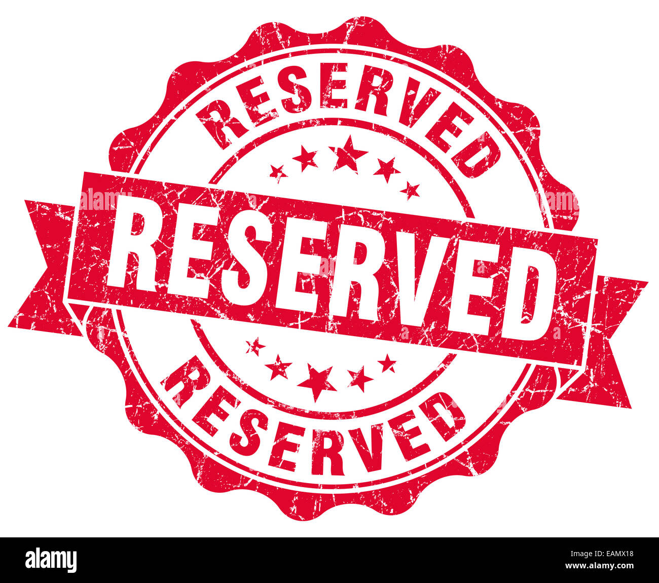 reserved red grunge stamp Stock Photo - Alamy
