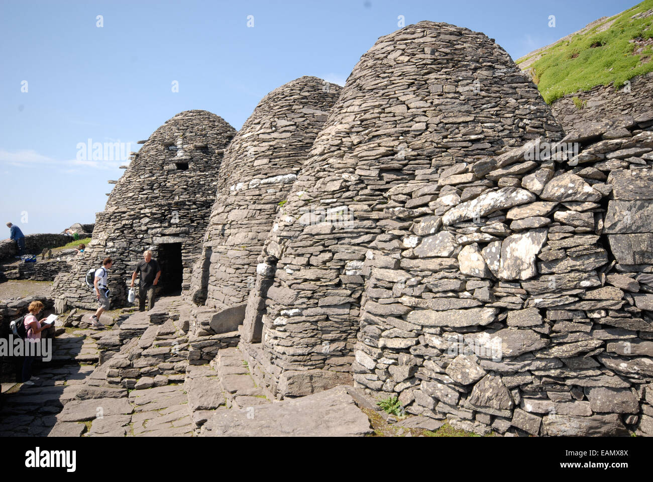 the famous island of skellig micheal in ireland Stock Photo - Alamy