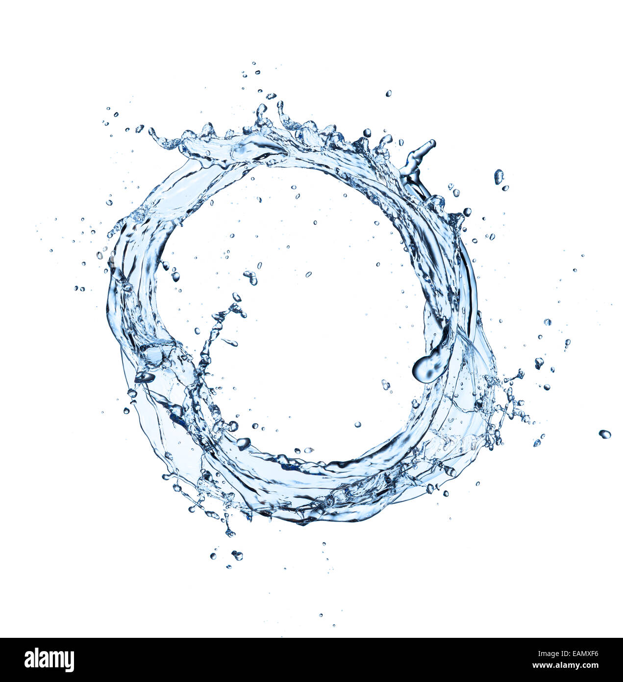 Water circle isolated on white background Stock Photo - Alamy