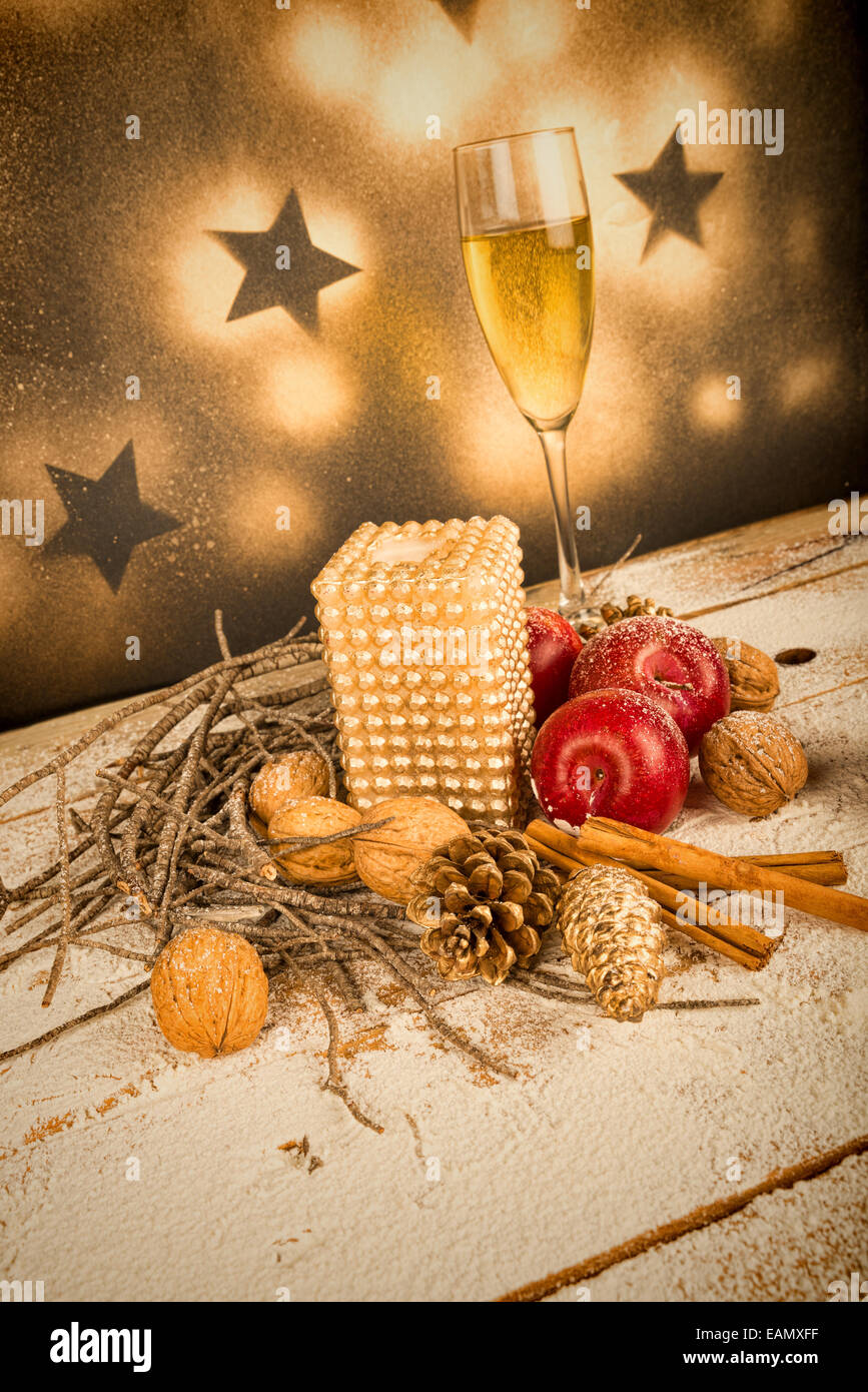 Christmas arrangement , a holiday still life Stock Photo - Alamy