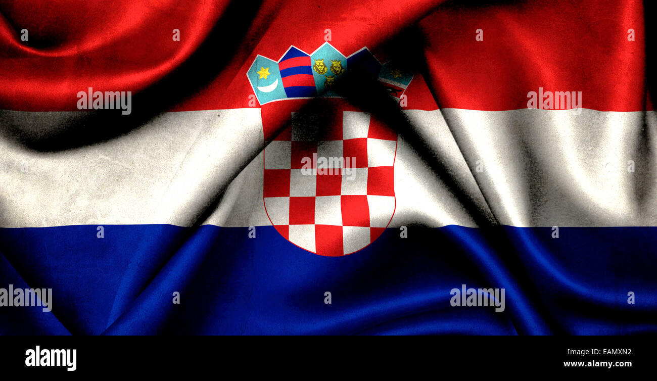 Croatian Flag, Republic of Croatia Stock Photo - Alamy