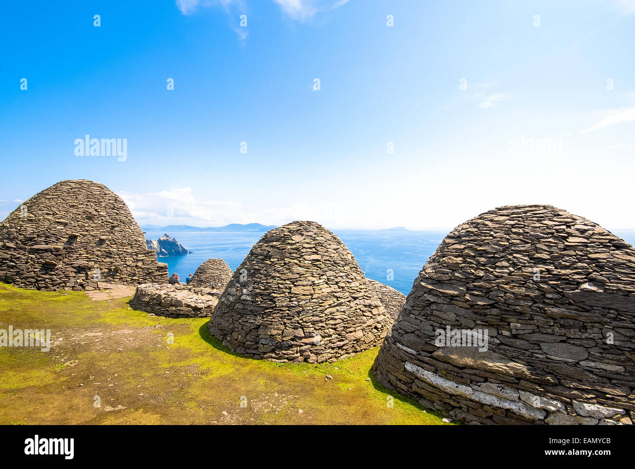 the famous island of skellig micheal in ireland Stock Photo - Alamy