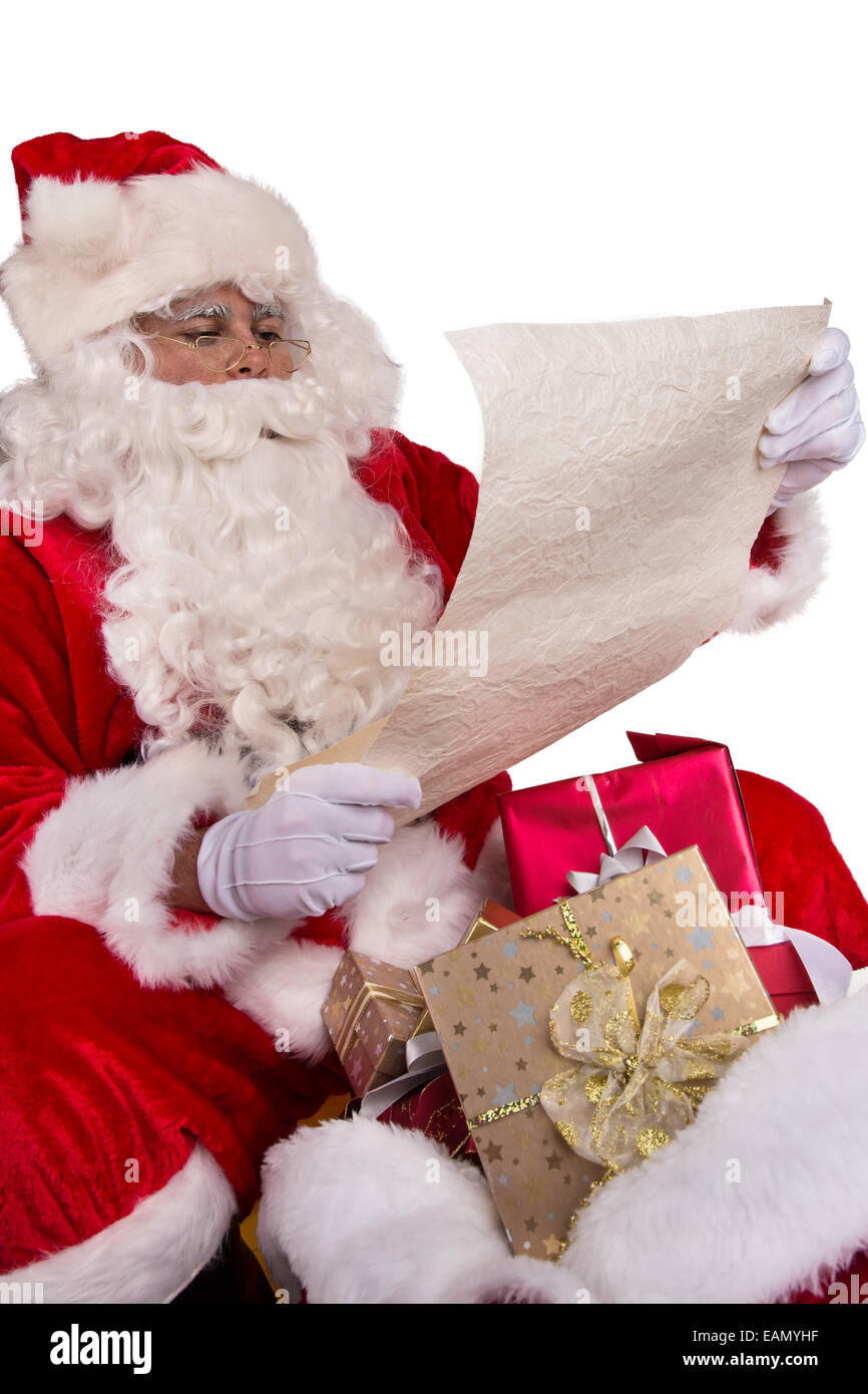 Photo of Santa Claus with eyeglasses Stock Photo - Alamy