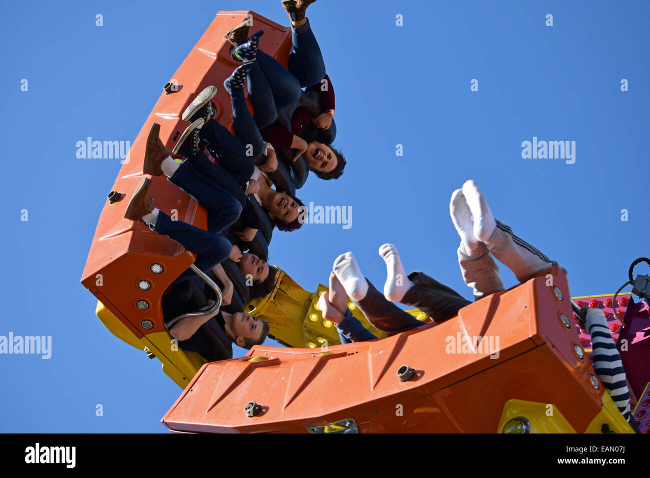 Upside down fun ride hi-res stock photography and images - Alamy