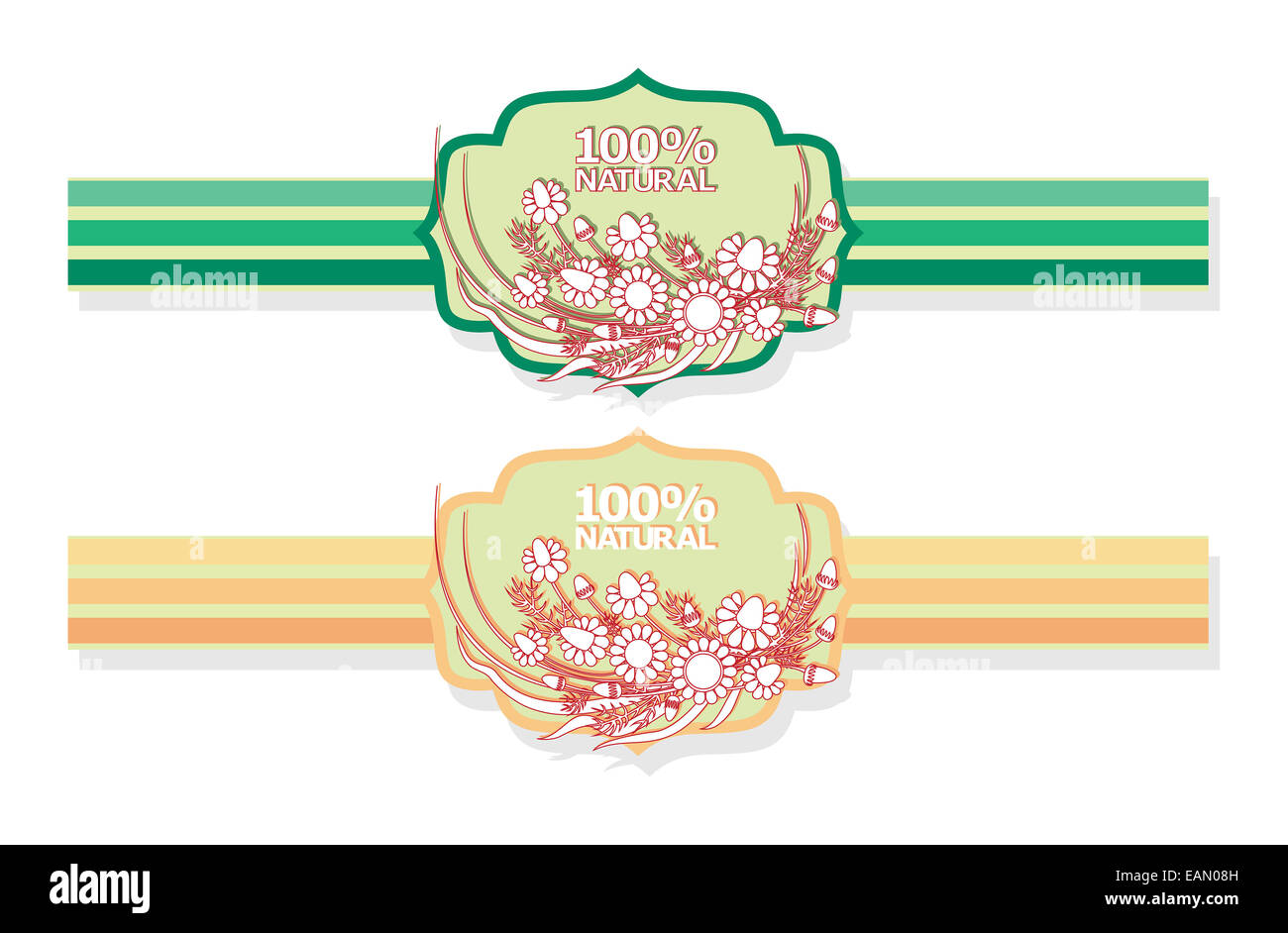 label with floral pattern Stock Photo - Alamy