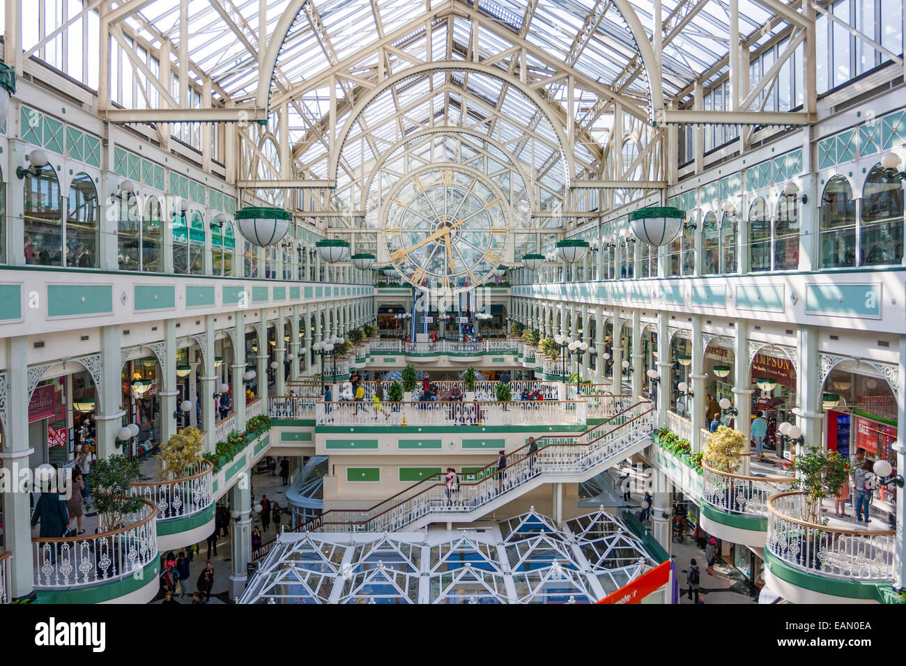 Dublin, Ireland - Aug 11, 2014: St. Stephens Green Shopping Centre on ...