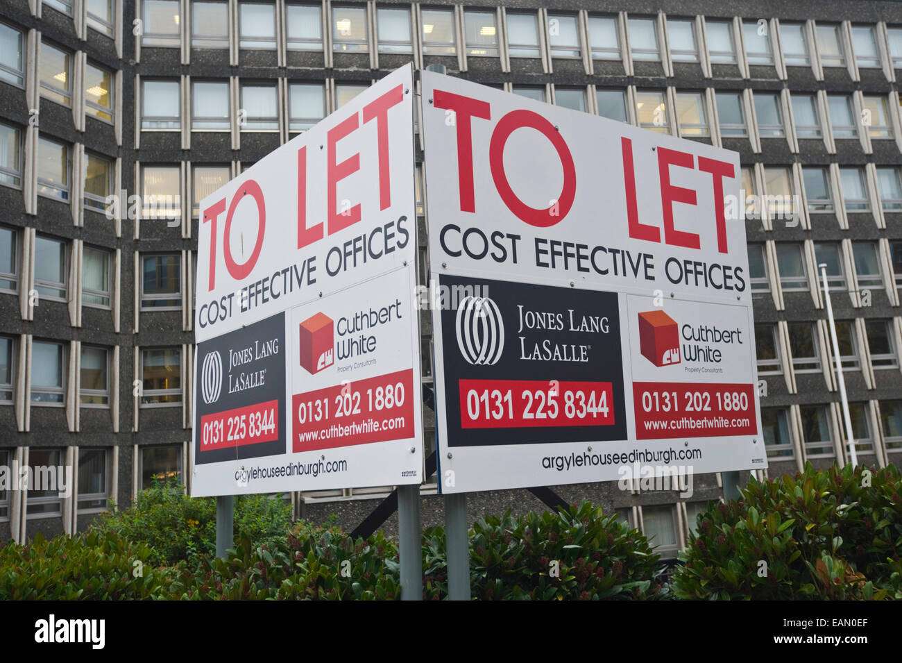 Edinburgh to let sign hi-res stock photography and images - Alamy