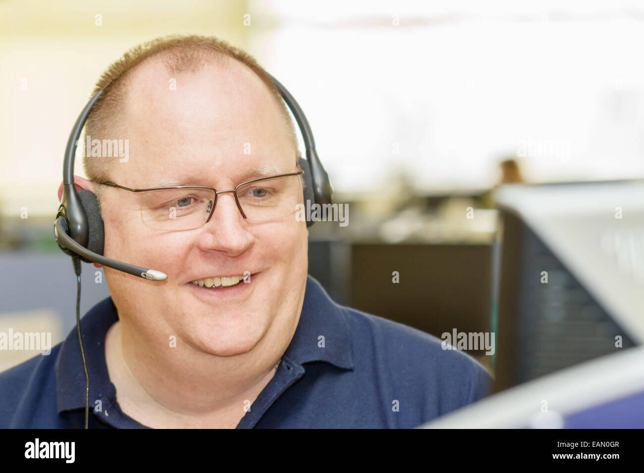 Call centre headset hi-res stock photography and images - Alamy