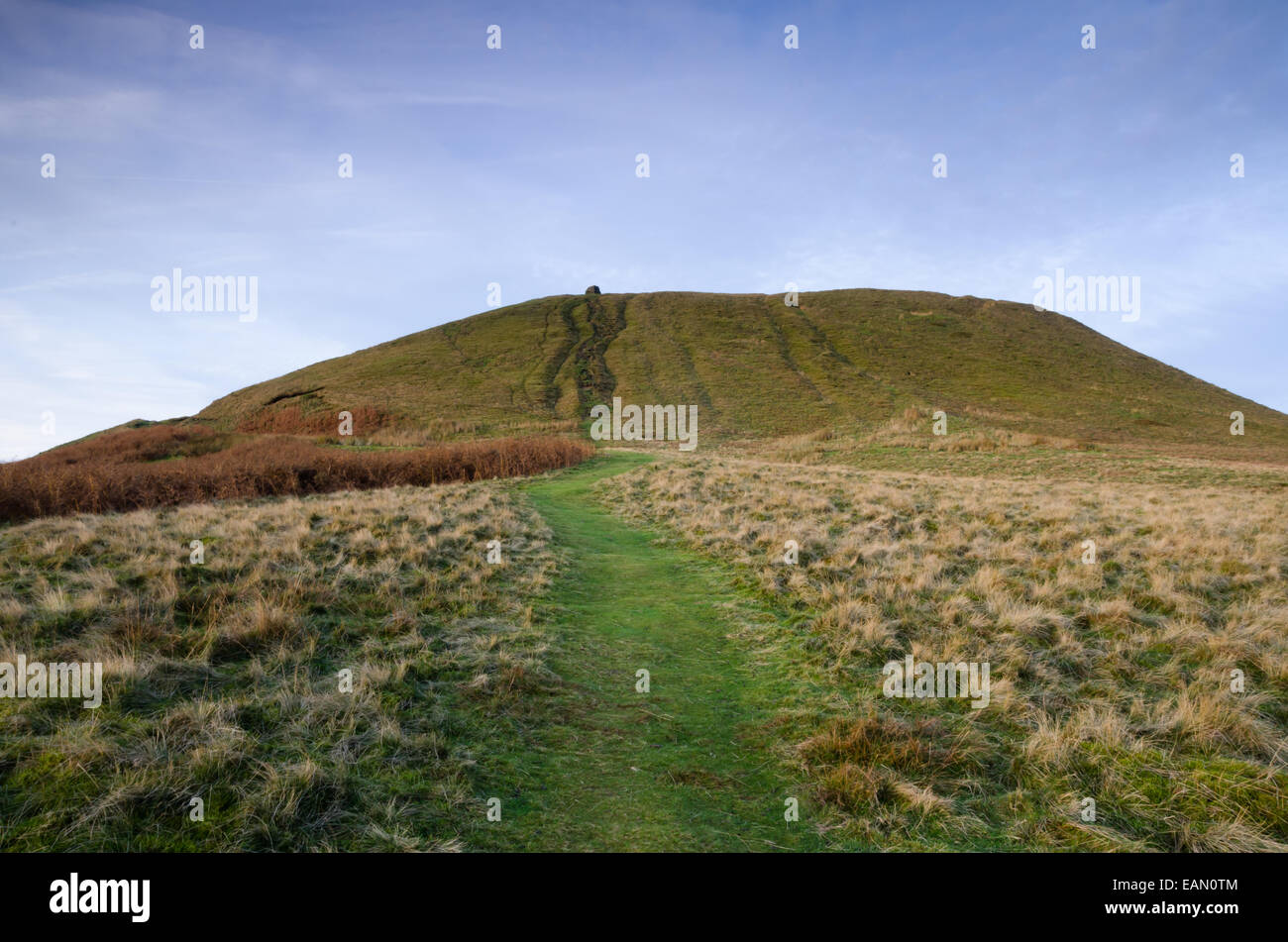 Path going up Penhill in Wensleydale Stock Photo - Alamy