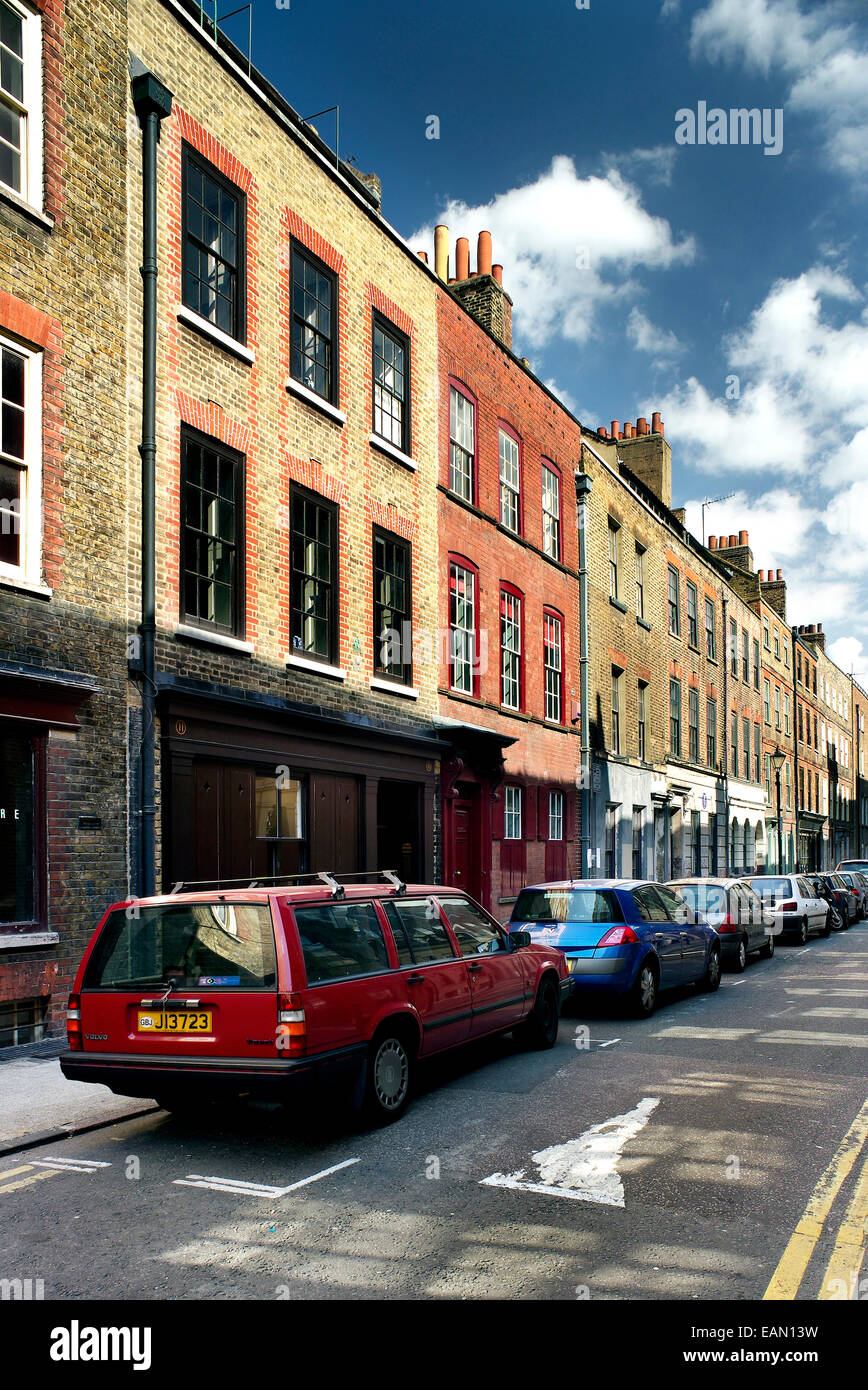 Exterior of former shop buildings now housing, Princelet Street ...