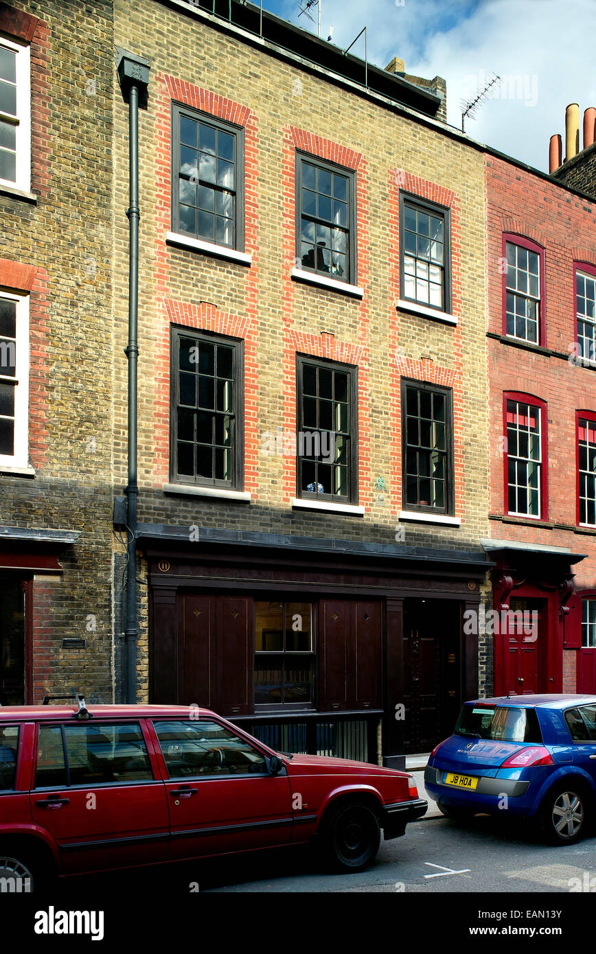 Exterior of former shop buildings now housing, Princelet Street ...
