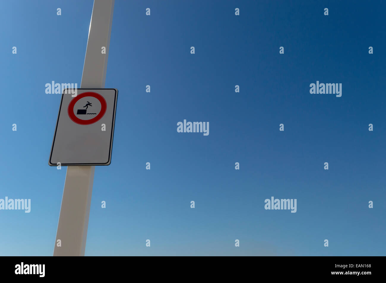 warning sign of fall Stock Photo - Alamy