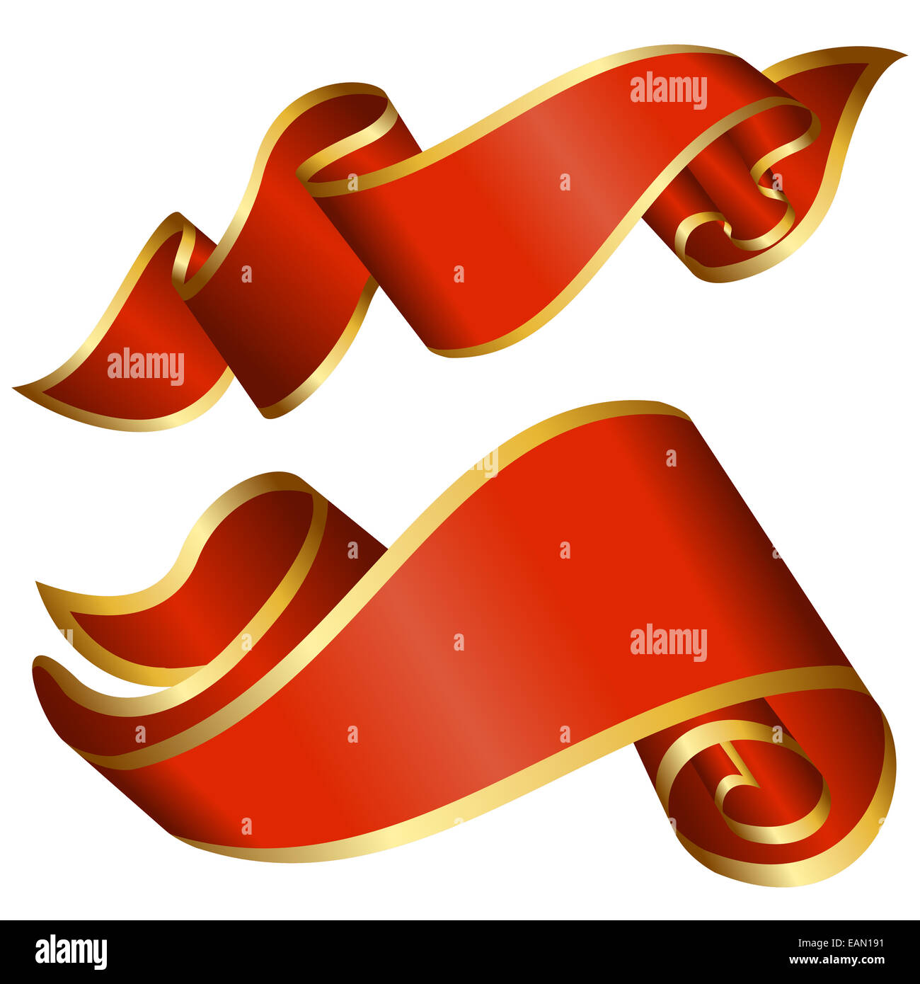 Red ribbon collection Stock Photo - Alamy