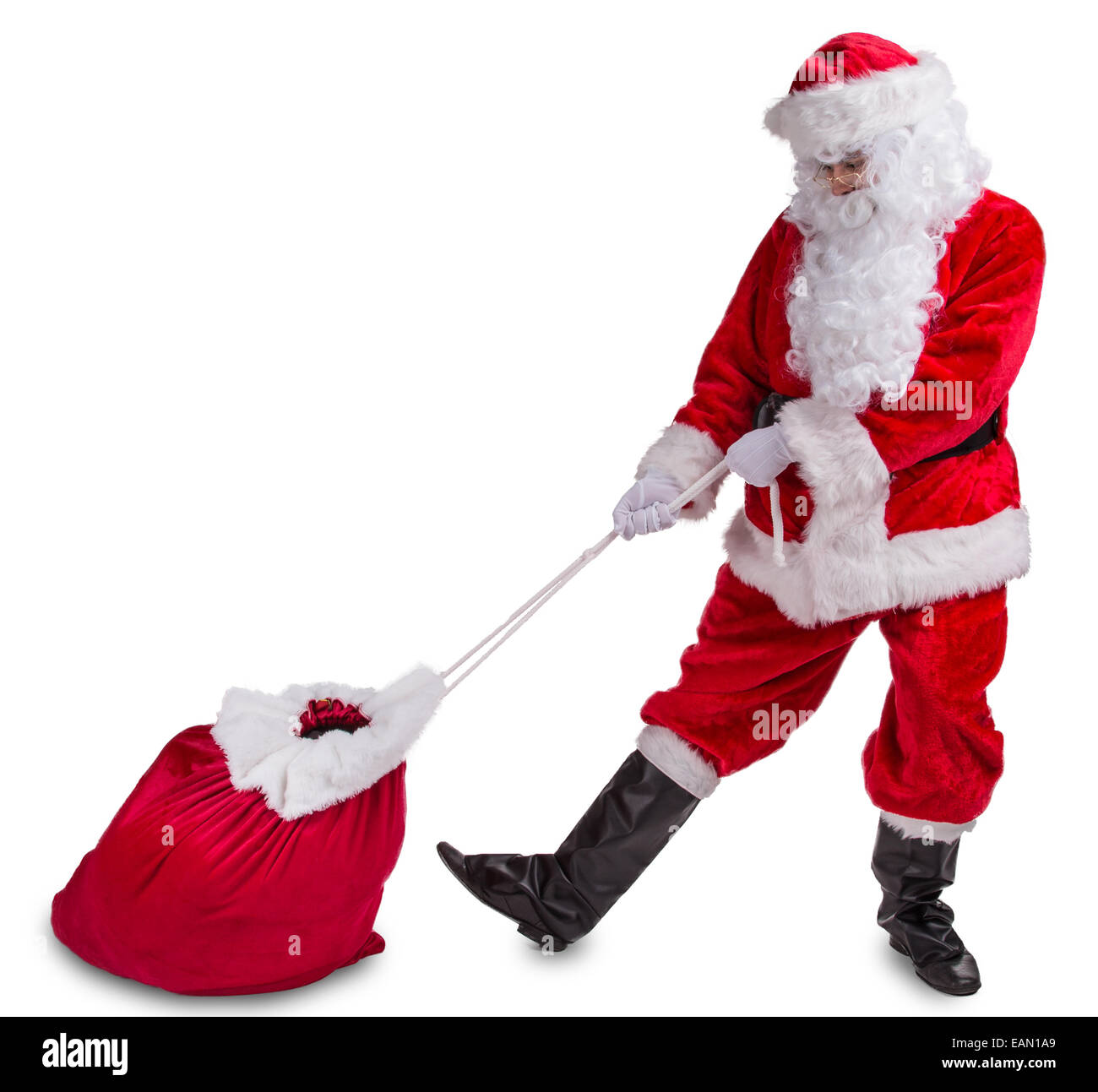Photo of Santa Claus with eyeglasses Stock Photo - Alamy