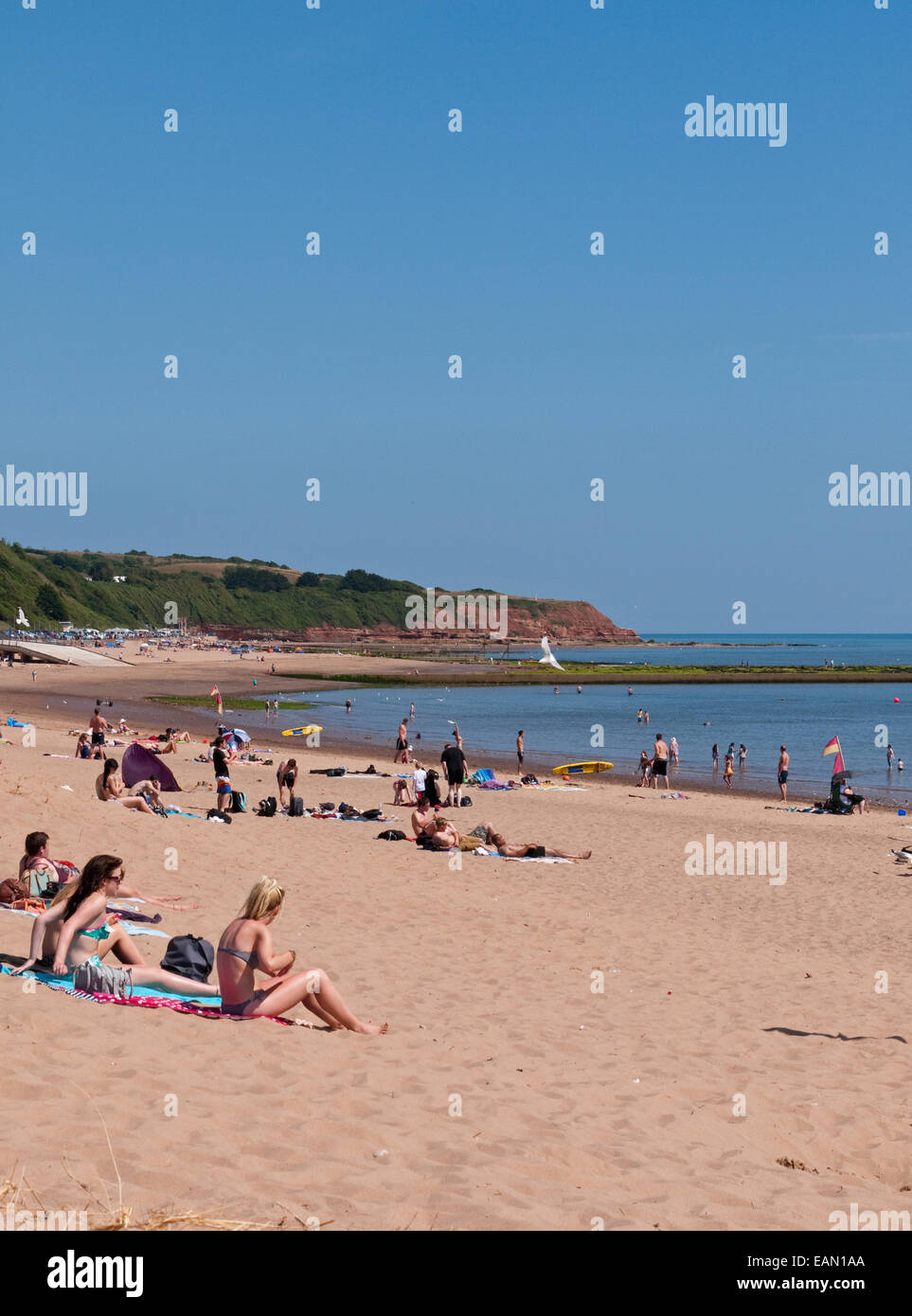 Exmouth sandy beach uk hi-res stock photography and images - Alamy