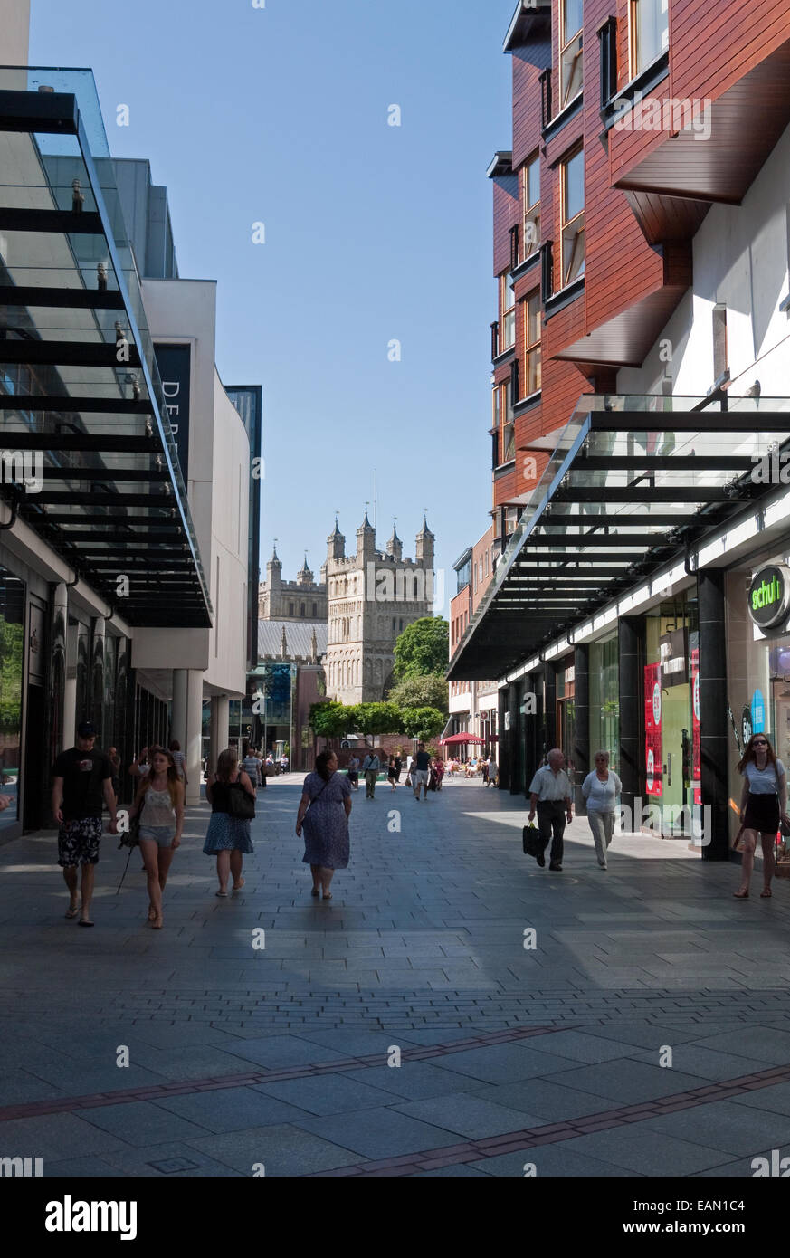 Exeter city centre shopping hi-res stock photography and images - Alamy