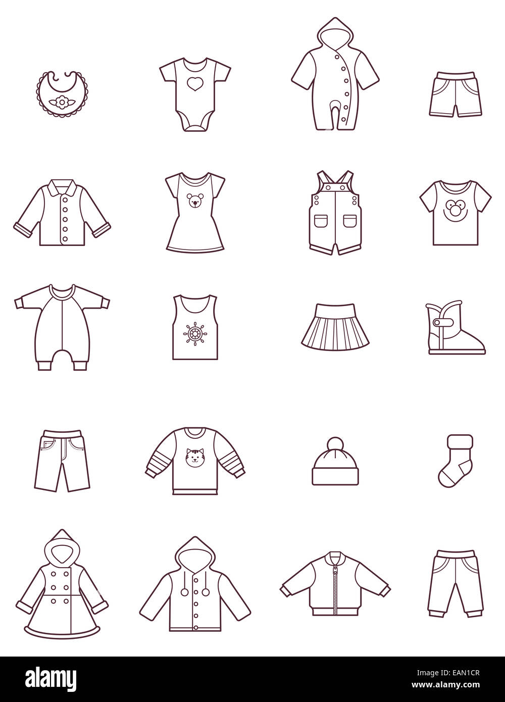 Baby sock design Cut Out Stock Images & Pictures - Alamy