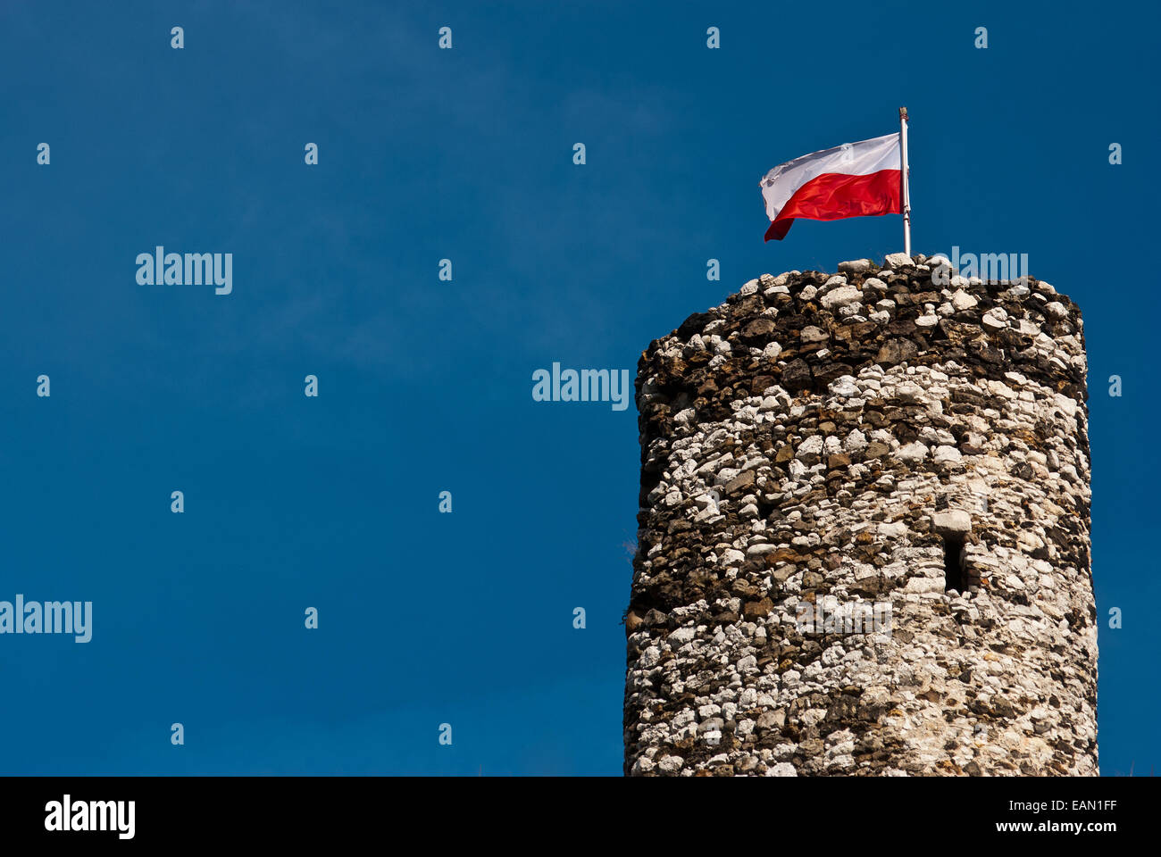 The old castle ruins in Mirow, Poland Stock Photo - Alamy