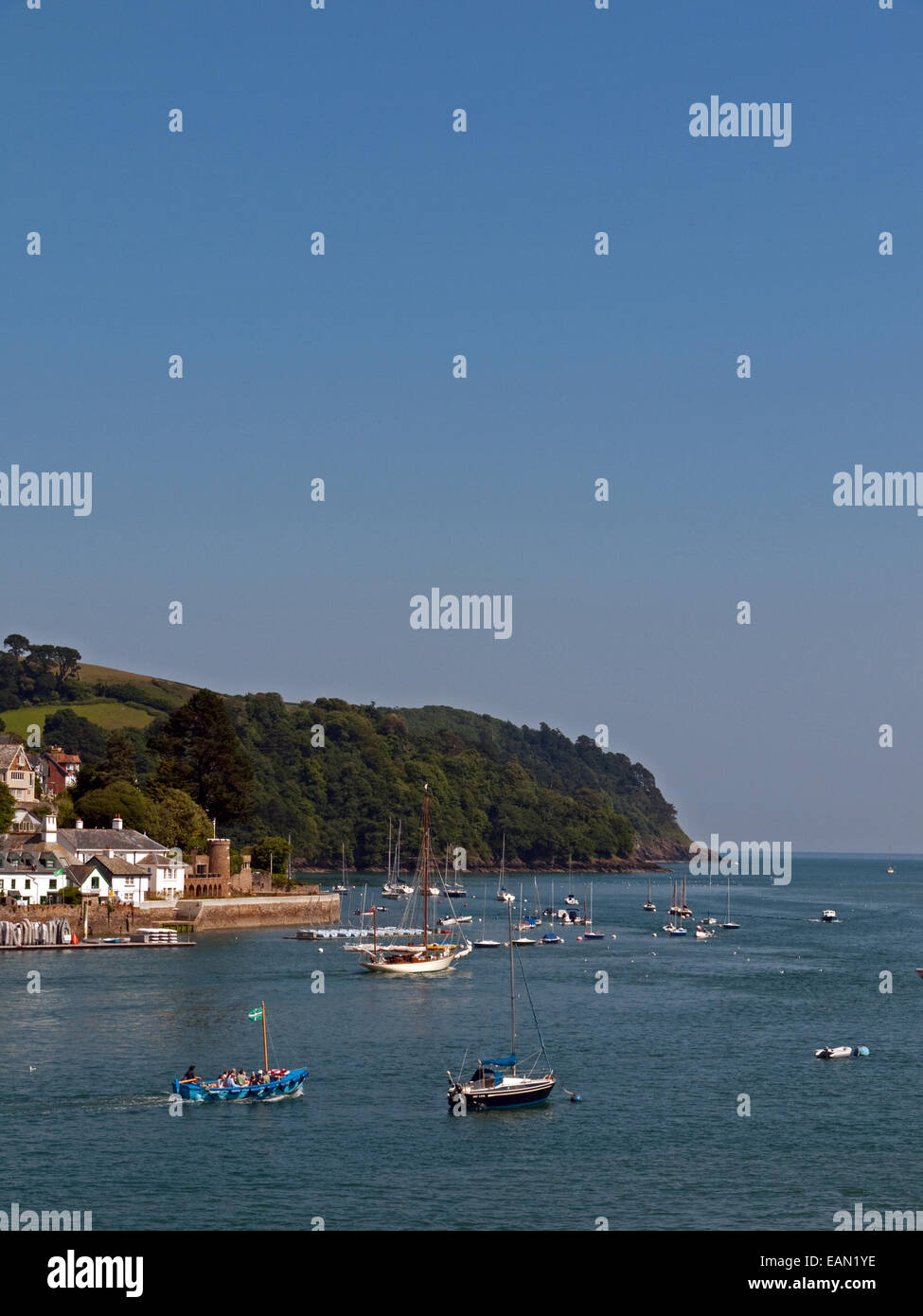 The Wonderfully Scenic River Dart Estuary towards Kingswear, viewed ...