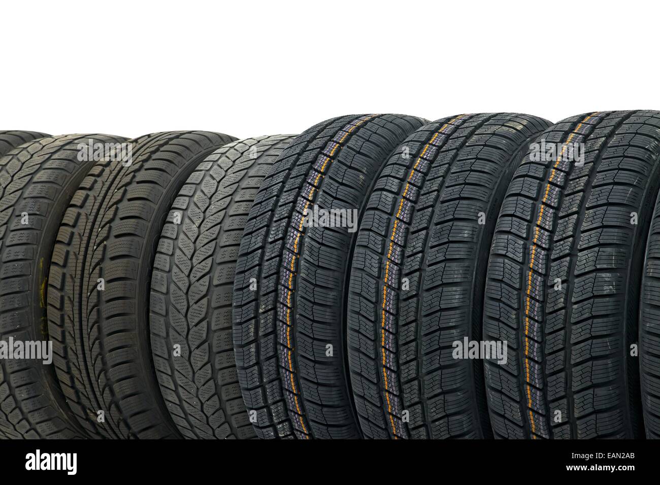 Set of four car tyres hi-res stock photography and images - Alamy