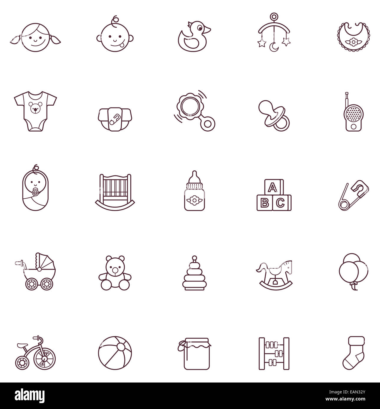 Baby sock design Cut Out Stock Images & Pictures - Alamy