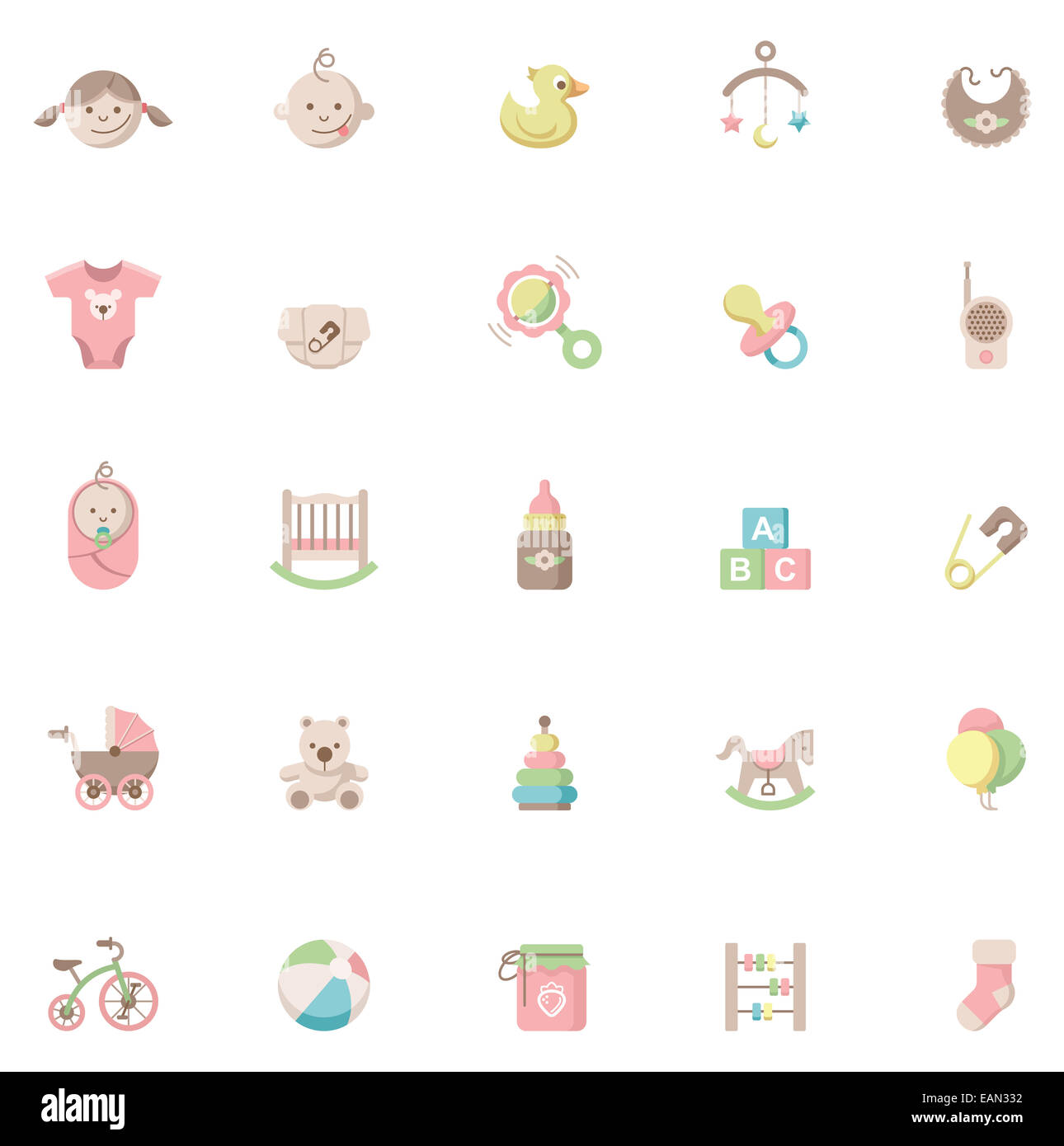 Baby sock design Cut Out Stock Images & Pictures - Alamy