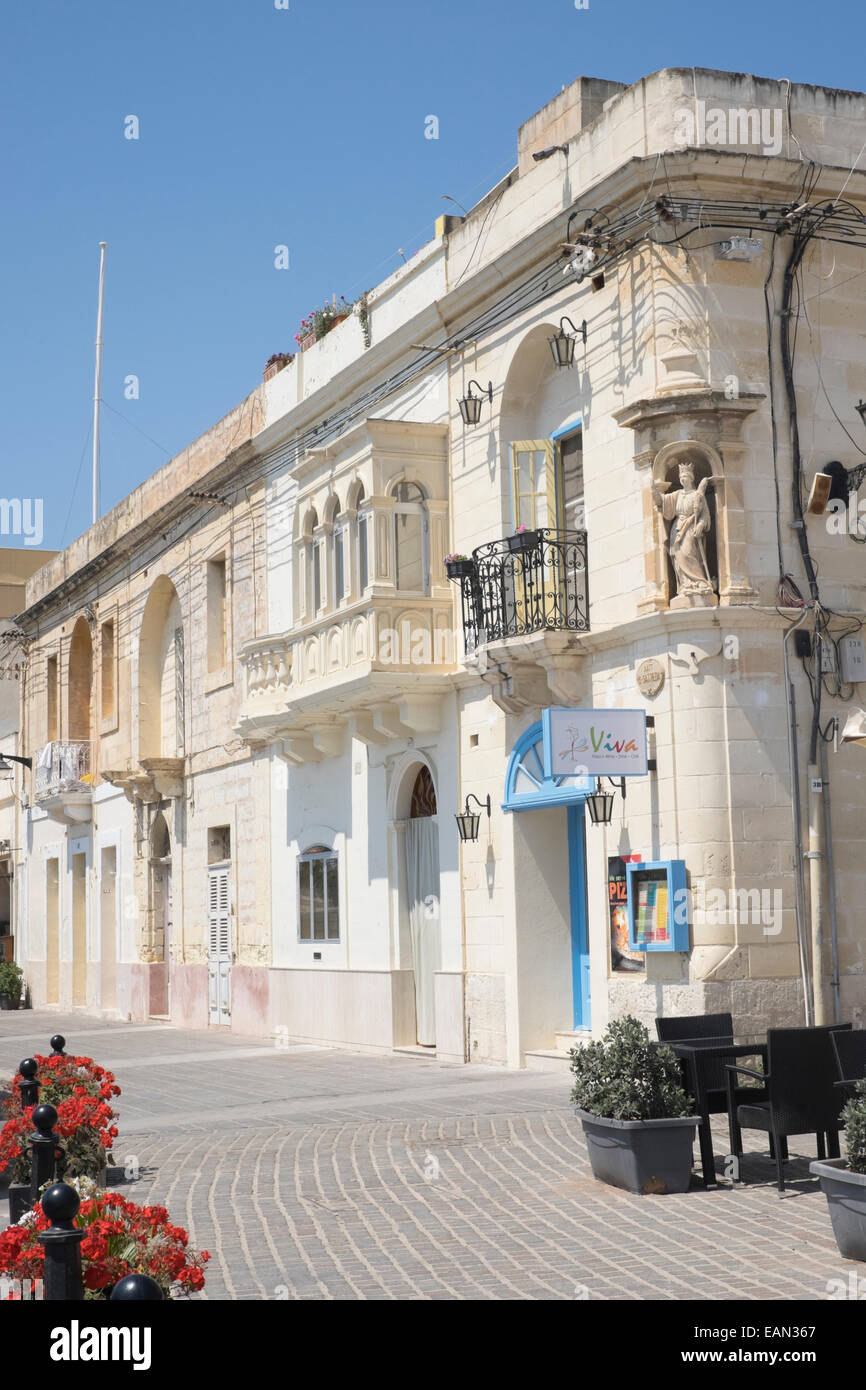 Main square at Marsaxlokk in Malta Stock Photo - Alamy