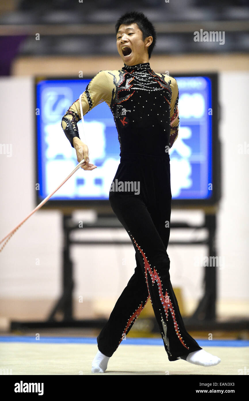 Tokyo, Japan. 16th Nov, 2014. Takehiro Saito Rhythmic Gymnastics : 67th All Japan Rhythmic ...