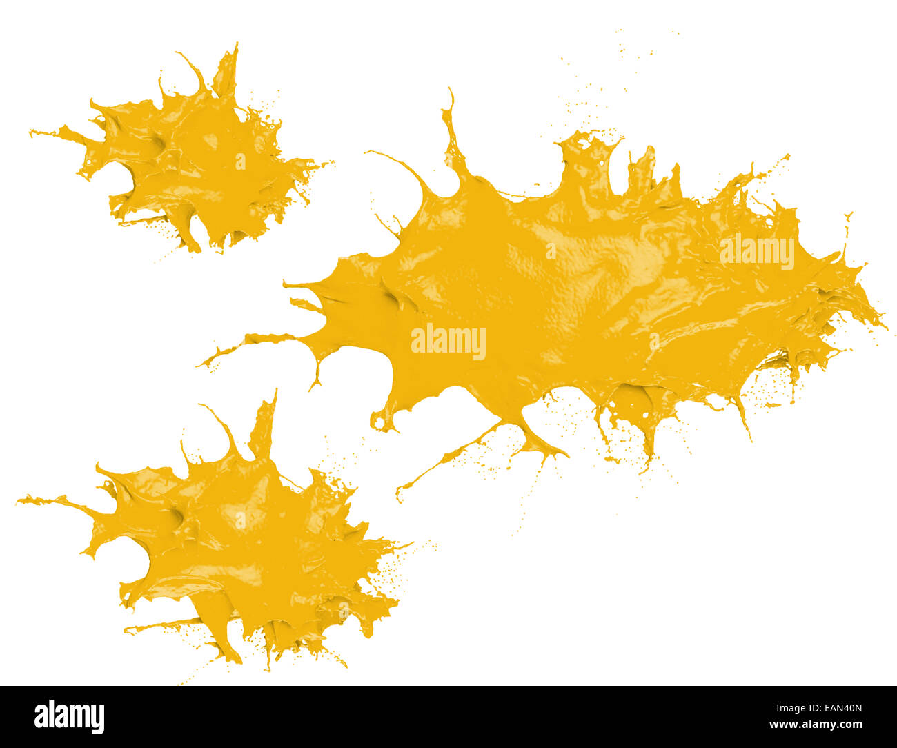 Yellow paint splatter hi-res stock photography and images - Alamy