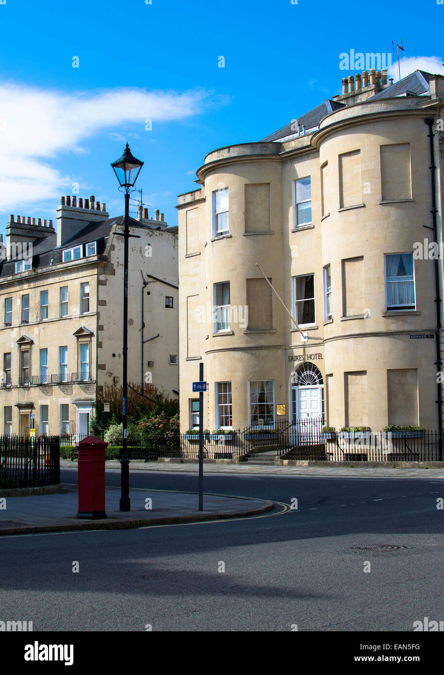 Georgian City of Bath corner of Great Pulteney Street and Edward Street ...