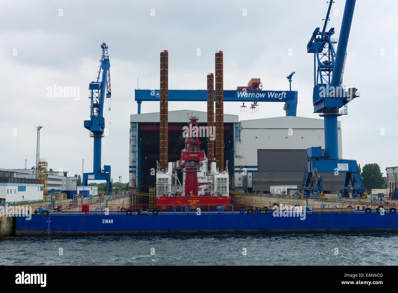 Warnemuende warnow werft shipyard hi-res stock photography and images ...