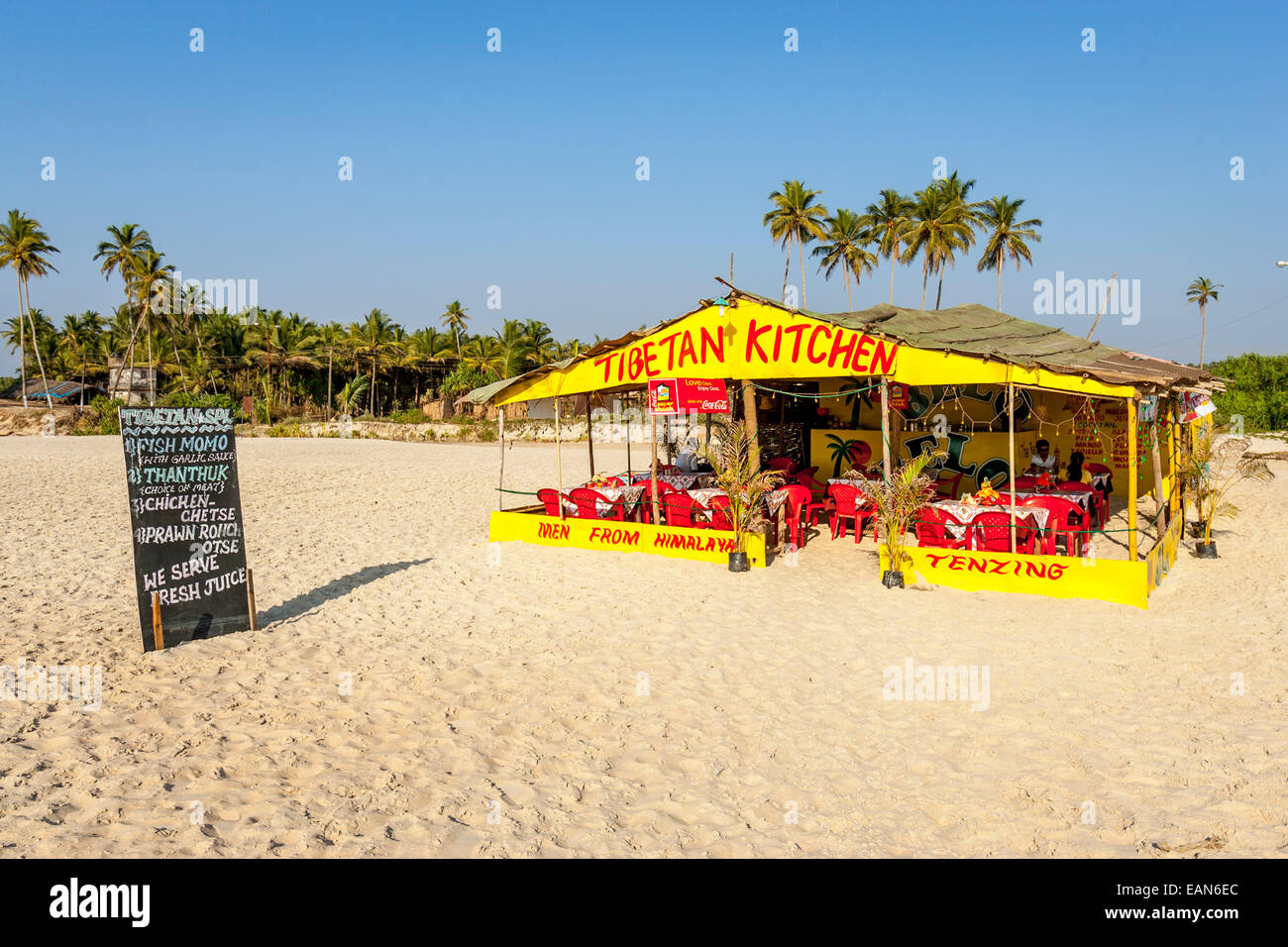 Beach Cafe, Goa, India Stock Photo - Alamy
