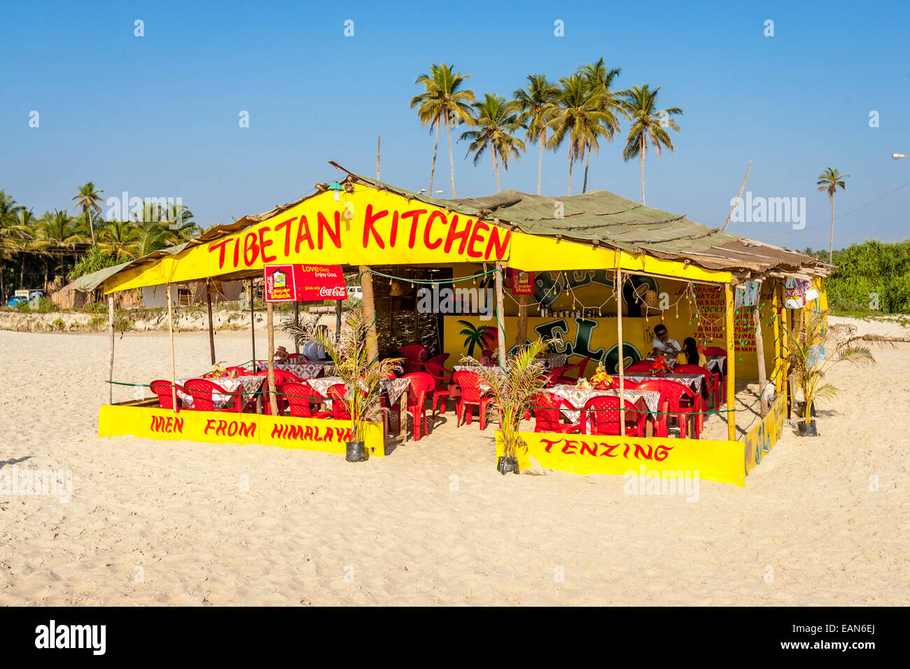 Beach Cafe, Goa, India Stock Photo - Alamy