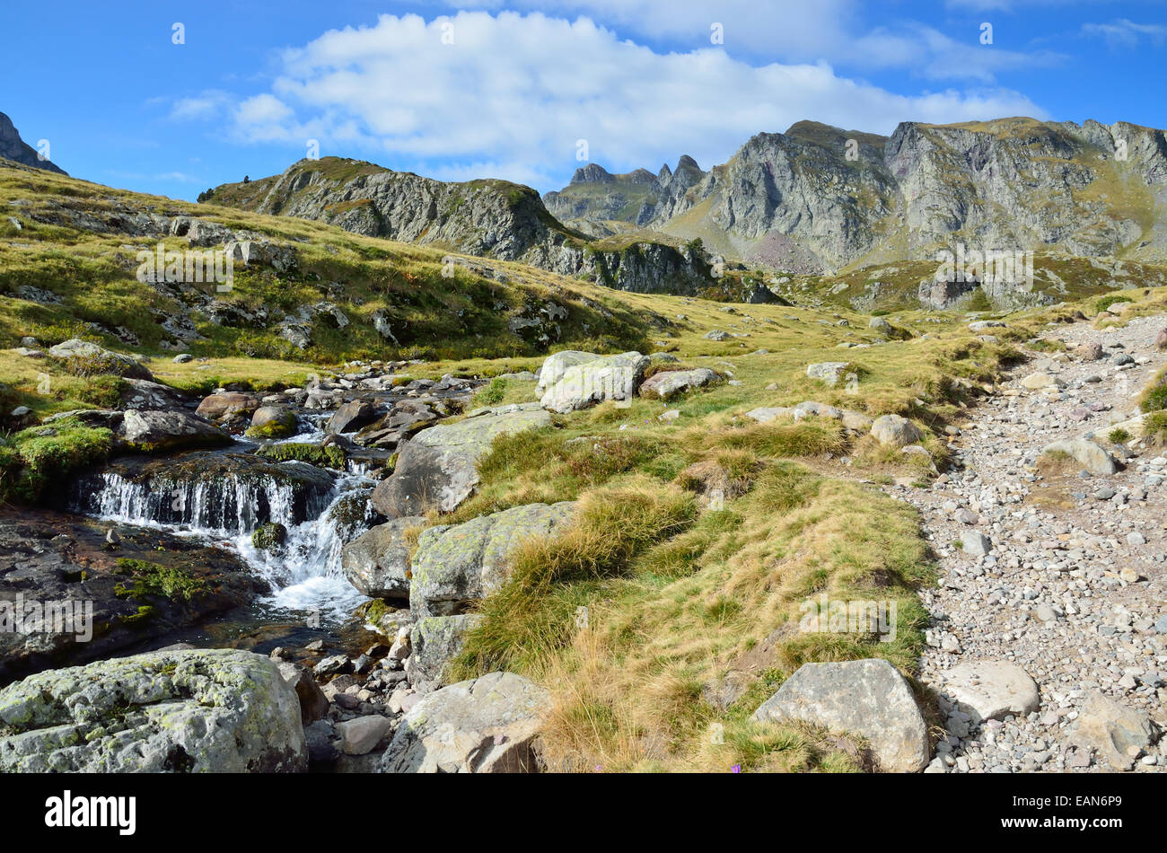 Alpine stream in the Atlantic Pyrenees, Bearn Stock Photo - Alamy